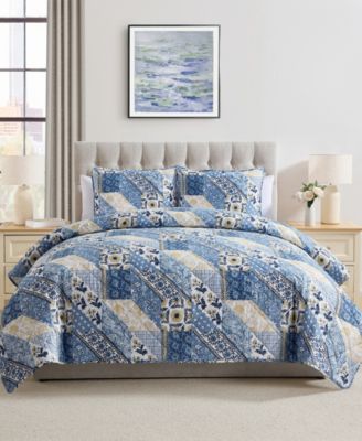 Click here for Vcny Home Joel Patchwork 3 Pc. Quilt Sets prices