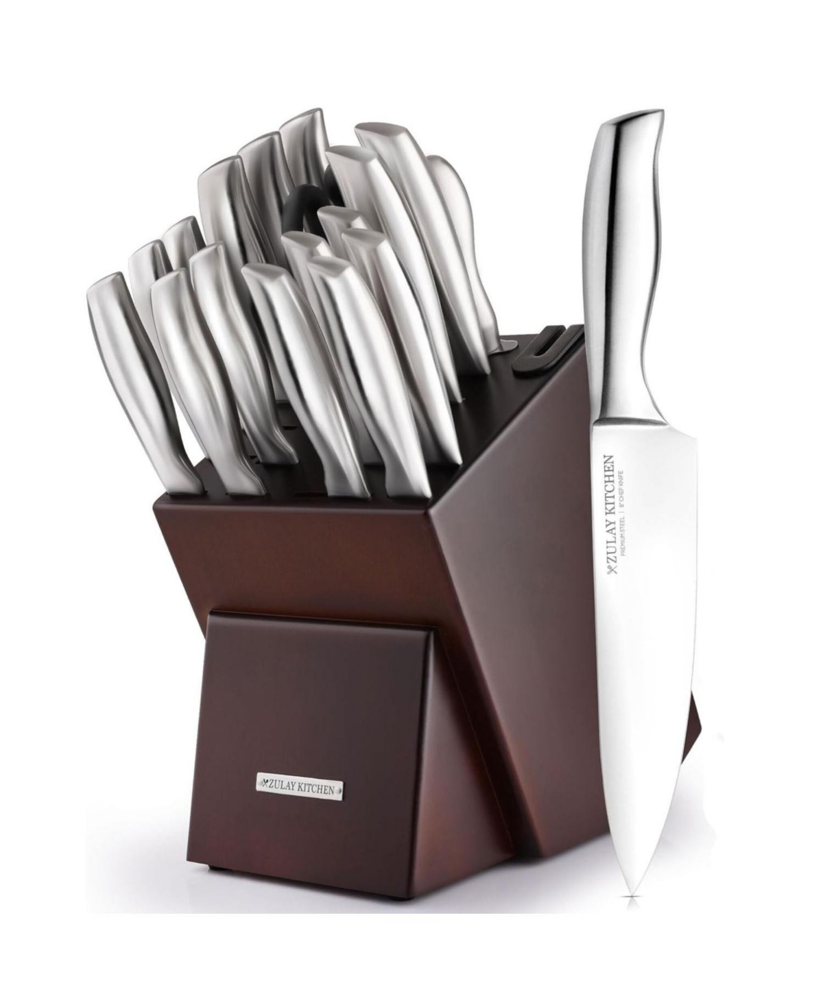 Click here for Zulay Kitchen 18 Piece Stainless Steel Knife Set w... prices