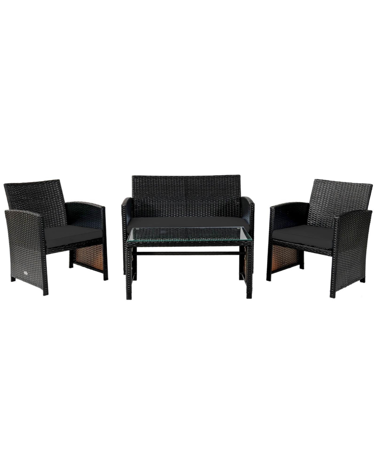 Click here for Gymax Set Of 4 Patio Rattan Furniture Set Cushione... prices