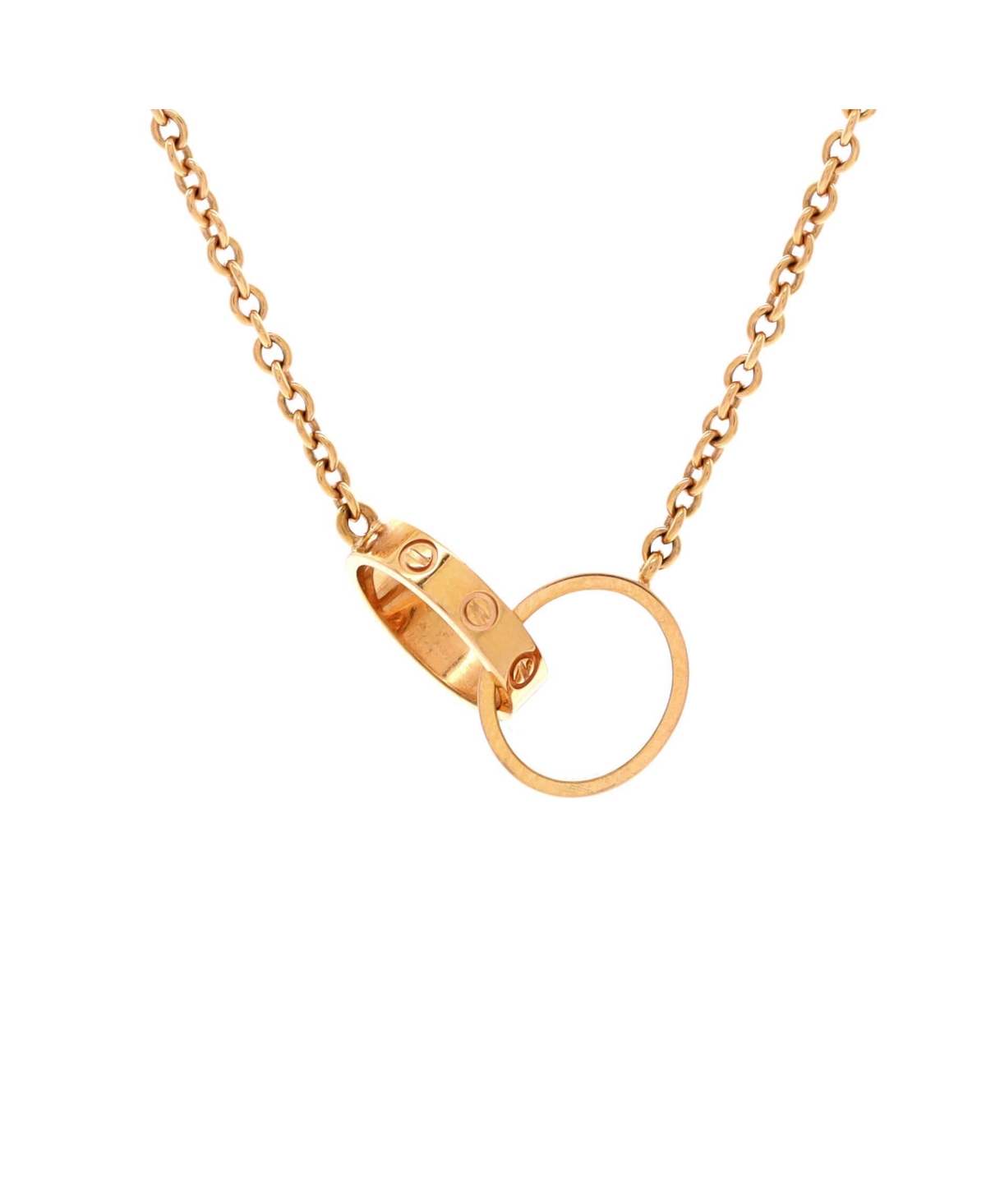 Click here for Pre-Owned Cartier Love Interlocking Necklace - 18k... prices