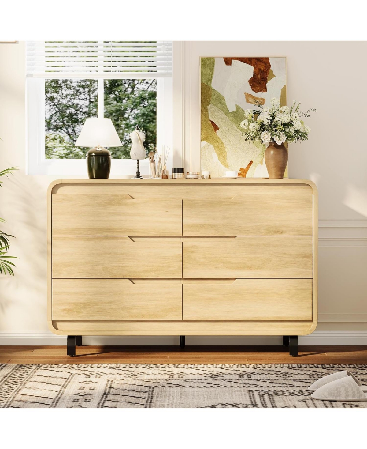 Click here for gaomon 6 Drawers Dresser for Bedroom  Modern Chest... prices