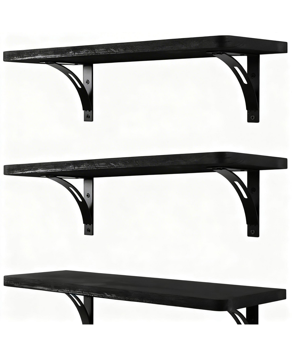 Click here for Yigii Wooden Wall Shelves Set of 2 - Easy Install... prices