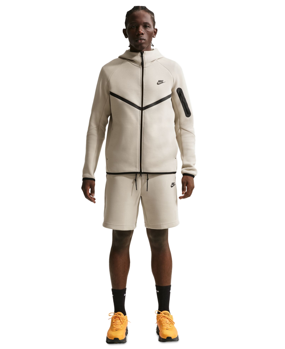 Click here for Nike Mens Tech Fleece Full-Zip Windrunner Logo Hoo... prices