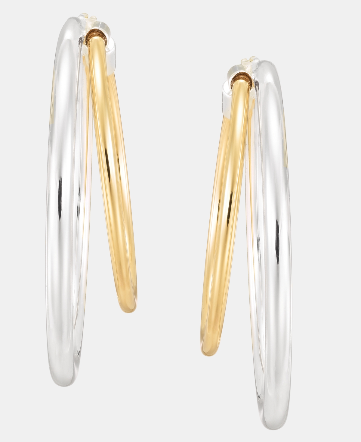Click here for Lauren Ralph Lauren Two-Tone Split Hoop Earrings -... prices