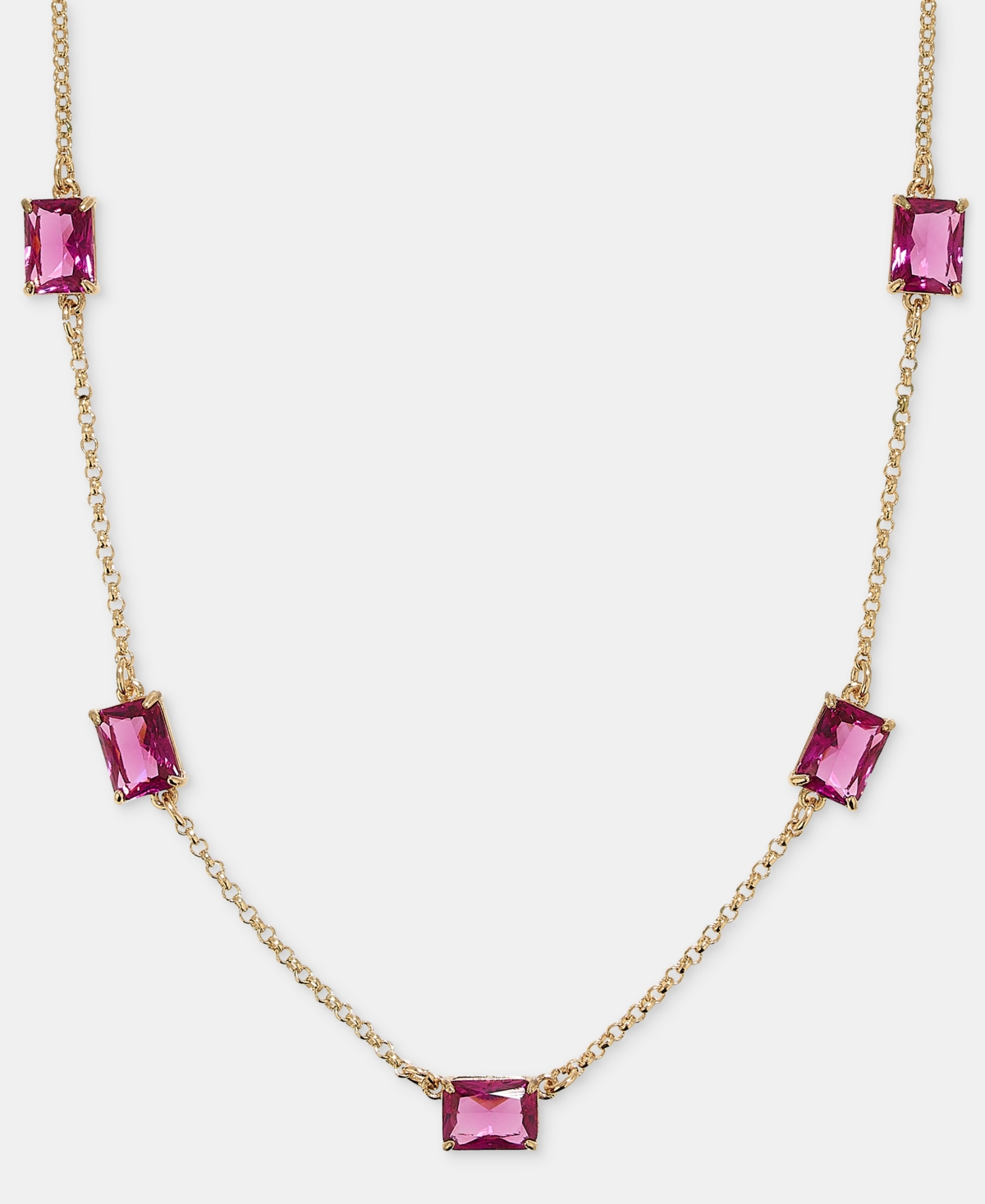Click here for Lauren Ralph Lauren Gold-Tone Fuchsia Station Coll... prices