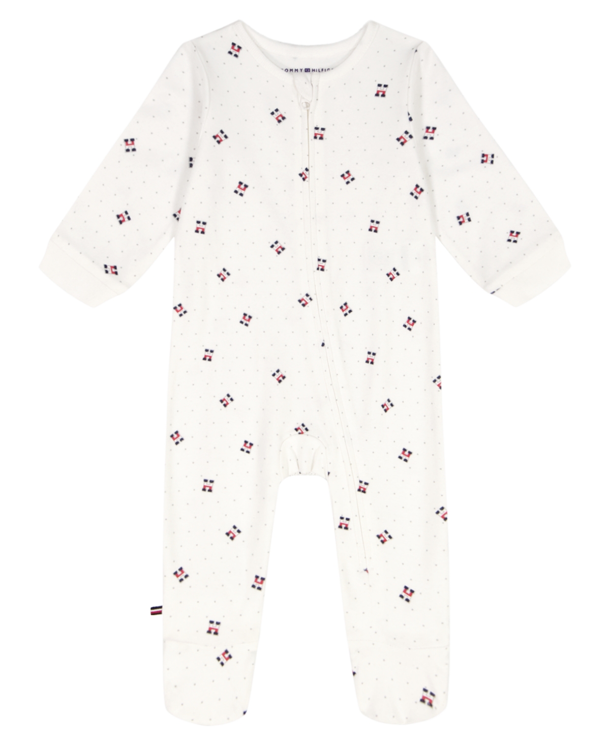Click here for Tommy Hilfiger Baby Boys Logo Print Zip-Up Footed... prices