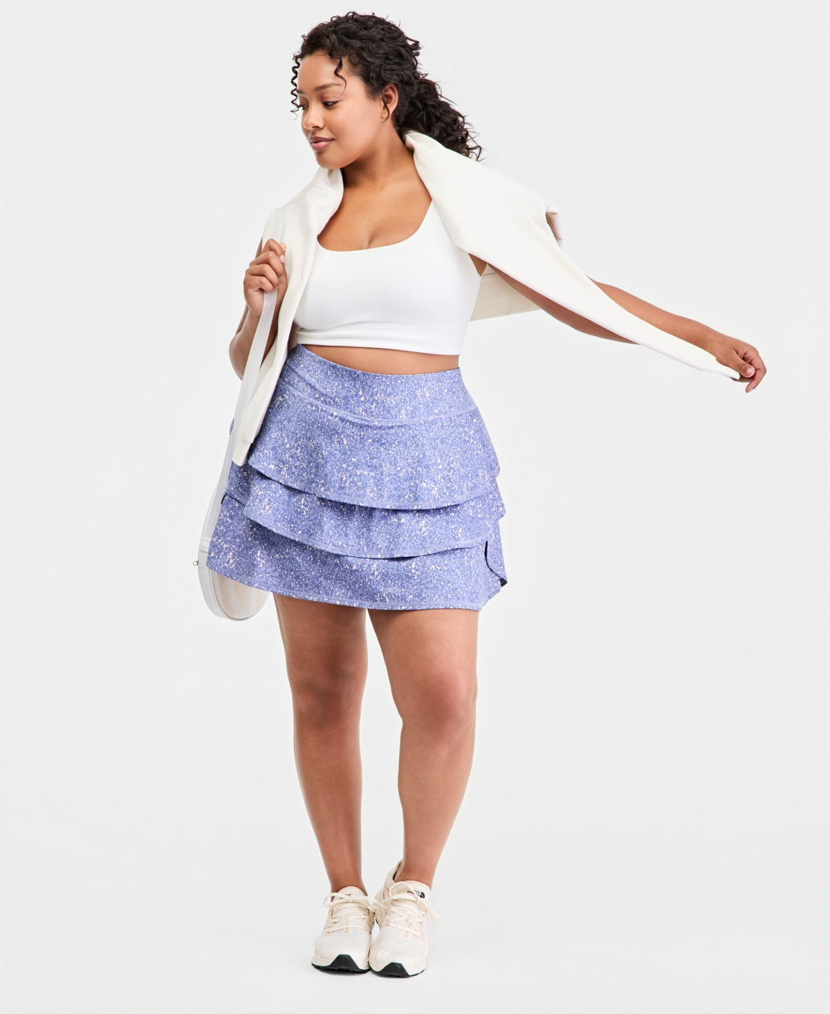 Click here for Ideology Plus Size Harbor Ditsy Compression Flounc... prices