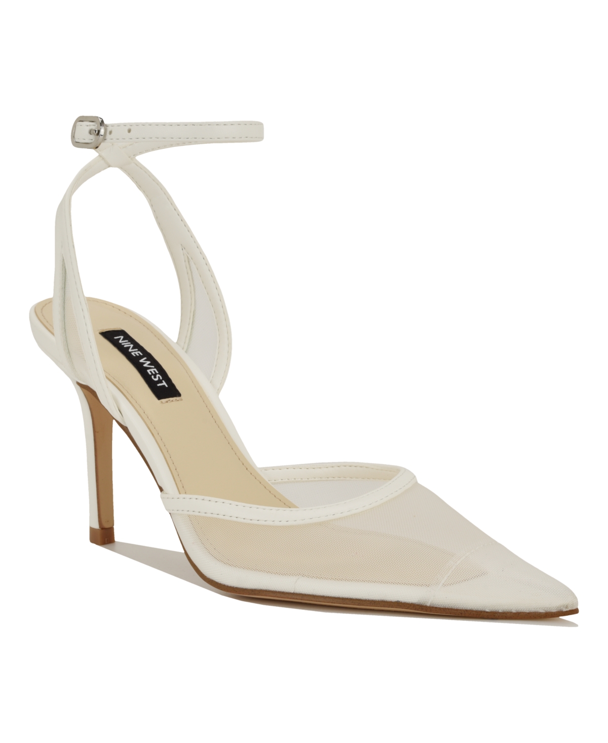 Click here for Nine West Womens Gullia Mesh Ankle Strap Dress Pum... prices