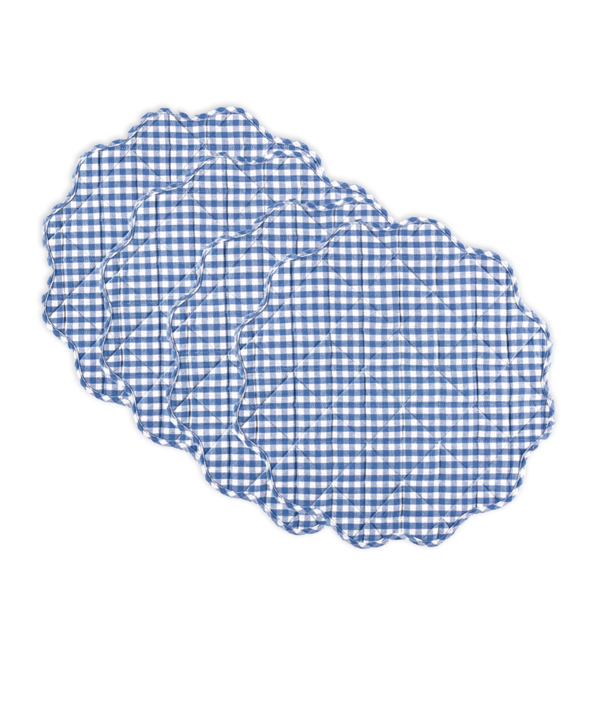 Click here for Tableau Maggie Check Cotton Placemat  Set of 4 - B... prices