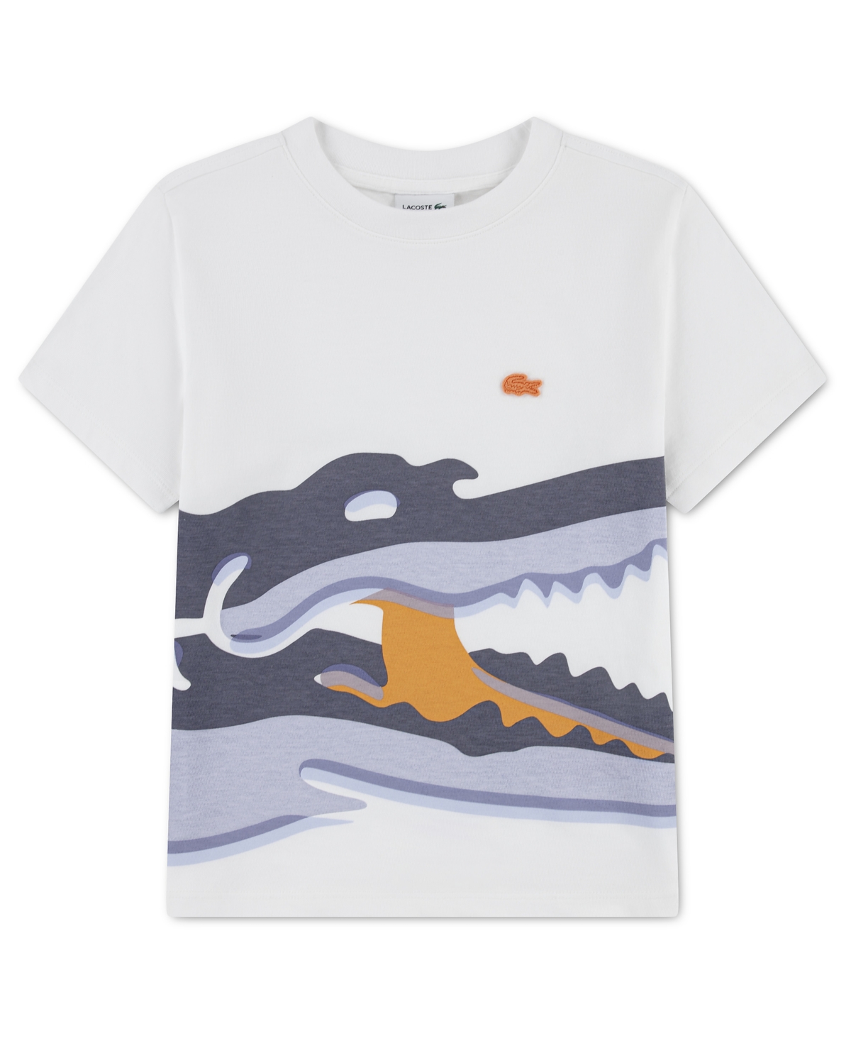 Click here for Lacoste Boys 10-16 Watercolor Croc Crewneck T-Shir... prices