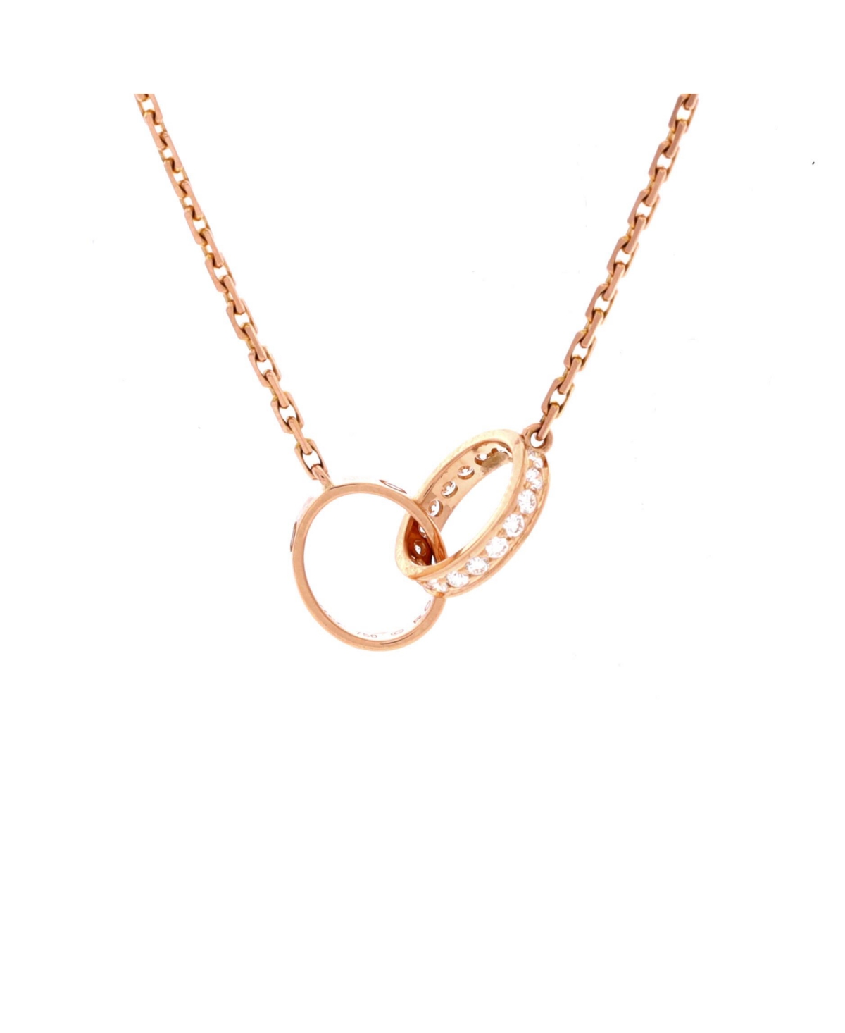 Click here for Pre-Owned Cartier Love Interlocking Necklace - 18k... prices