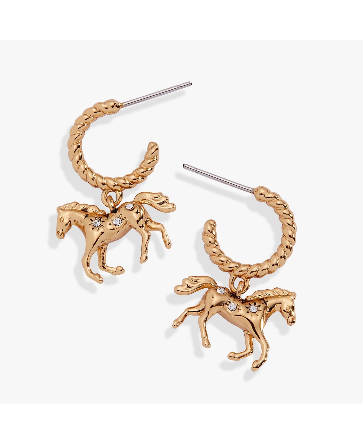 Click here for Alex and Ani Horse Huggie Hoop Earring - gold prices