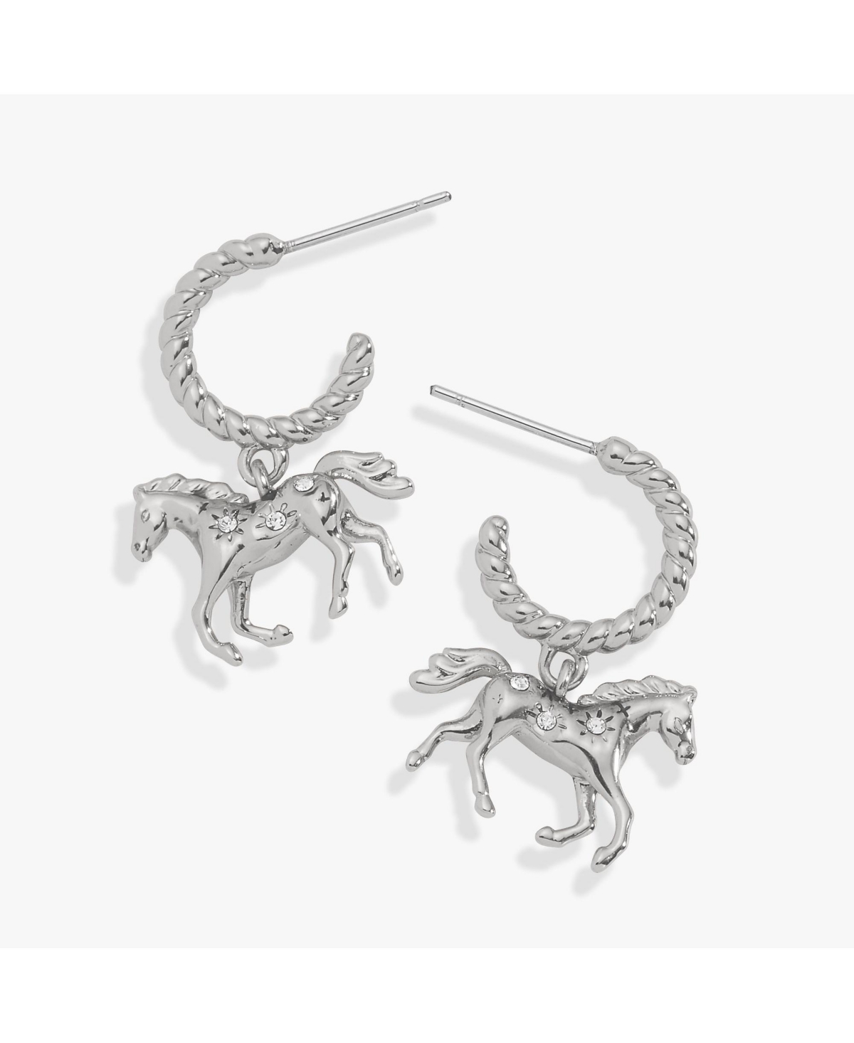 Click here for Alex and Ani Horse Huggie Hoop Earring - silver prices