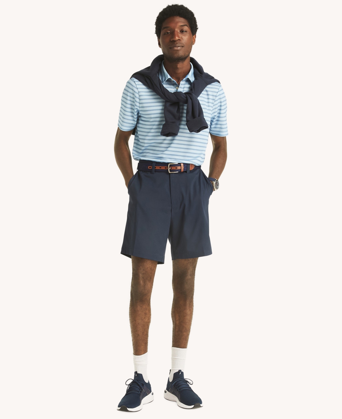 Click here for Nautica Mens Slim-Fit Shorts - Navy Seas prices