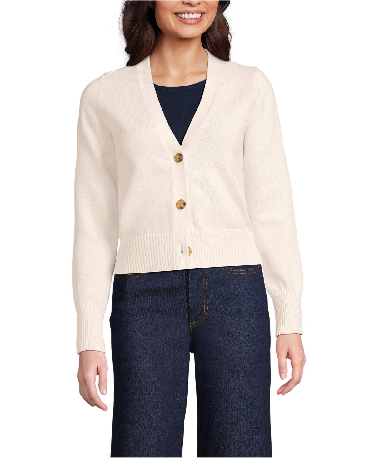 Click here for Lands End Womens Drifter Vneck Dress Cardigan Swea... prices