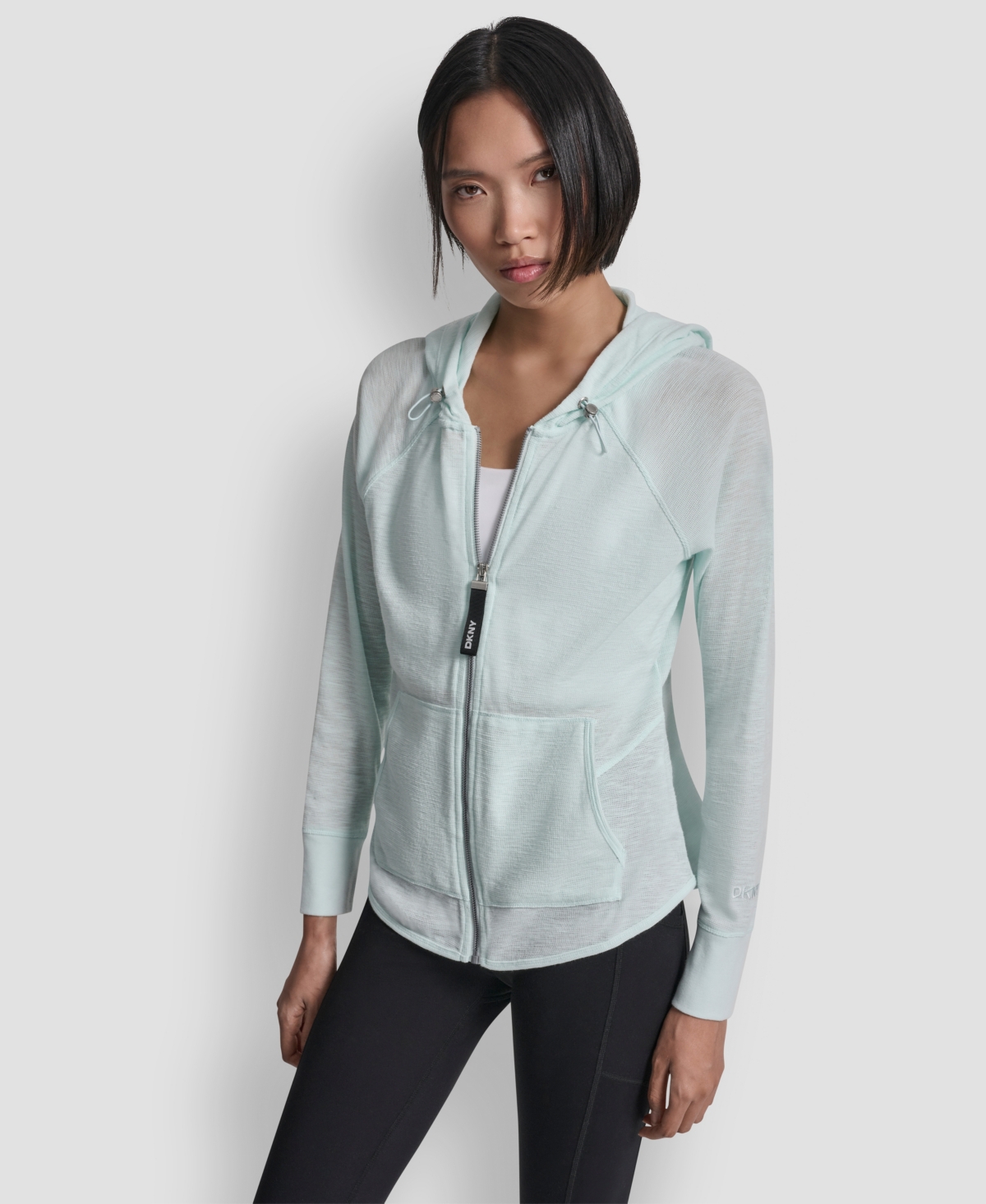 Click here for Dkny Womens Sport Zip-Front Hoodie Jacket - Clear... prices