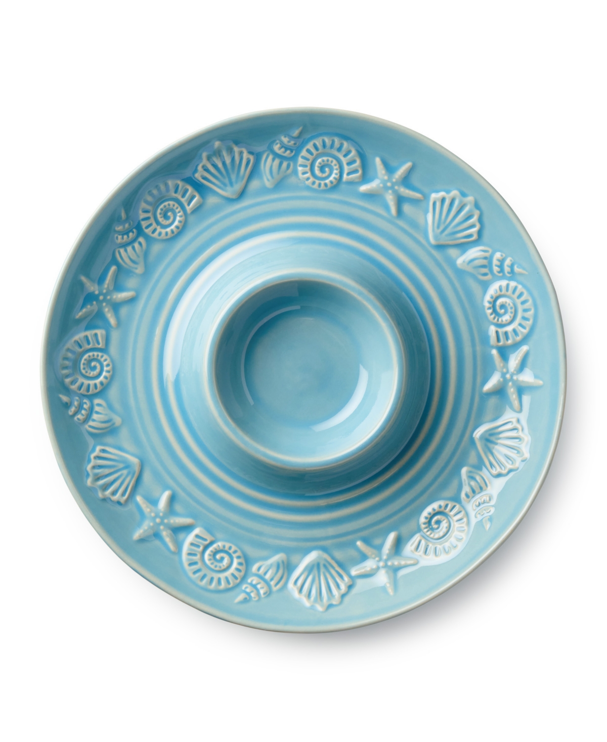 Click here for Certified International Coastline Chip Dip - Blue prices