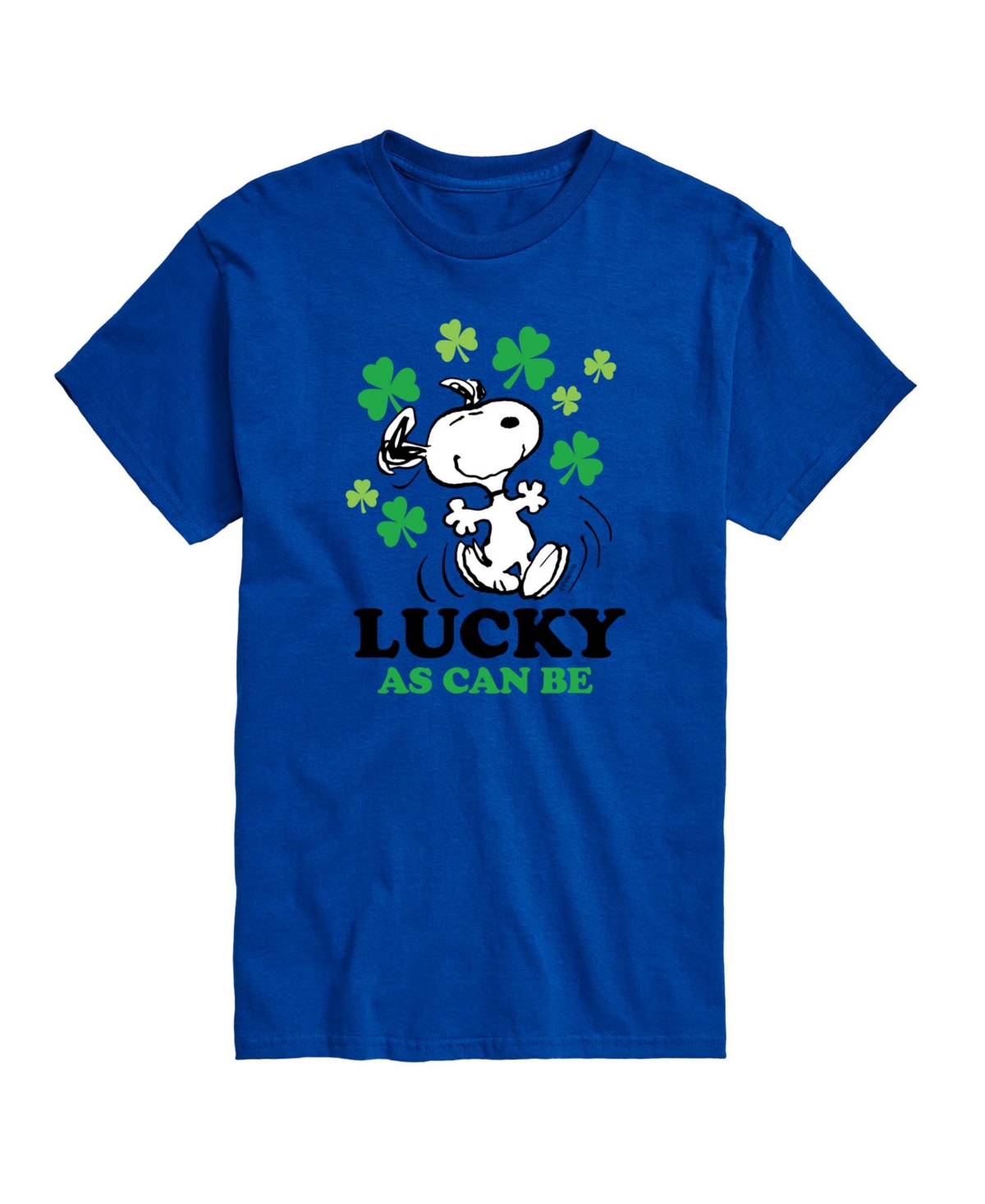 Click here for Mens Peanuts Snoopy Lucky T-Shirt - Royal Blue prices