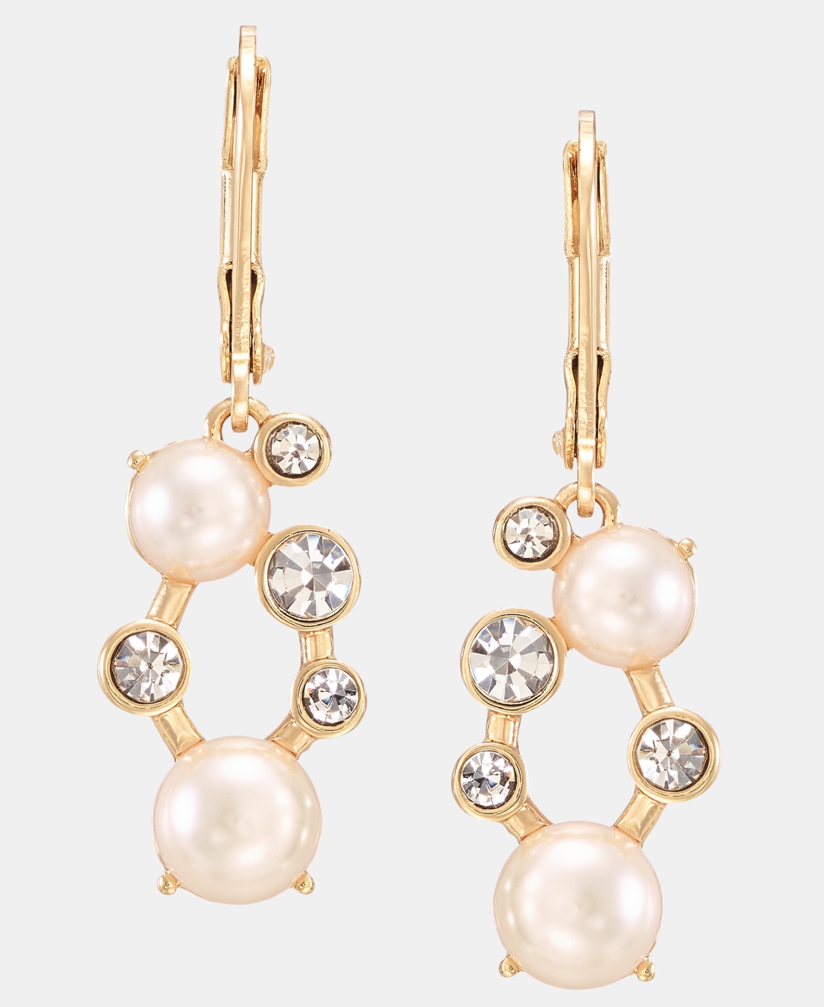 Click here for Anne Klein Crystal & Imitation Pearl Cluster Drop... prices