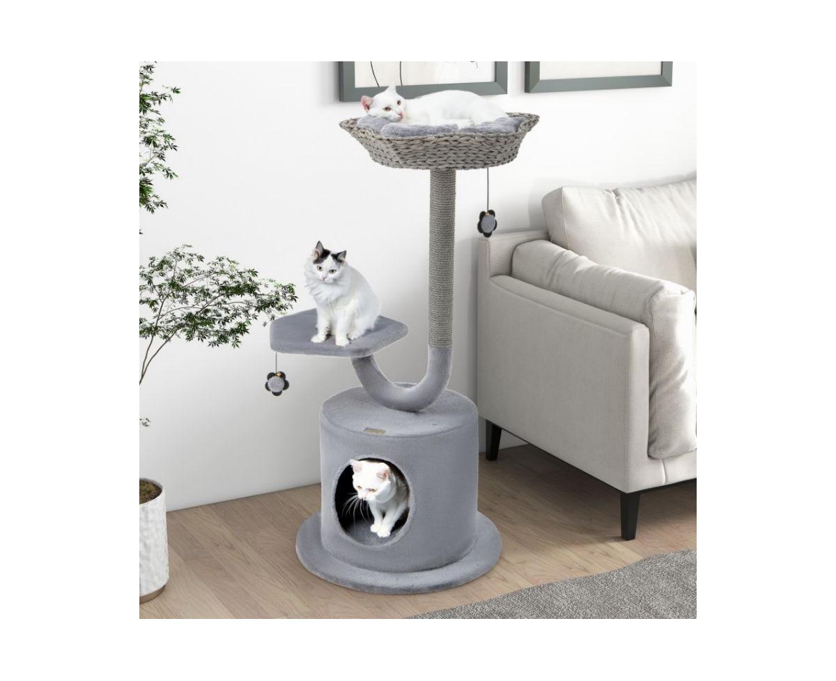 Click here for Aostirmotor 42" Cat Tower with Curved Metal F... prices