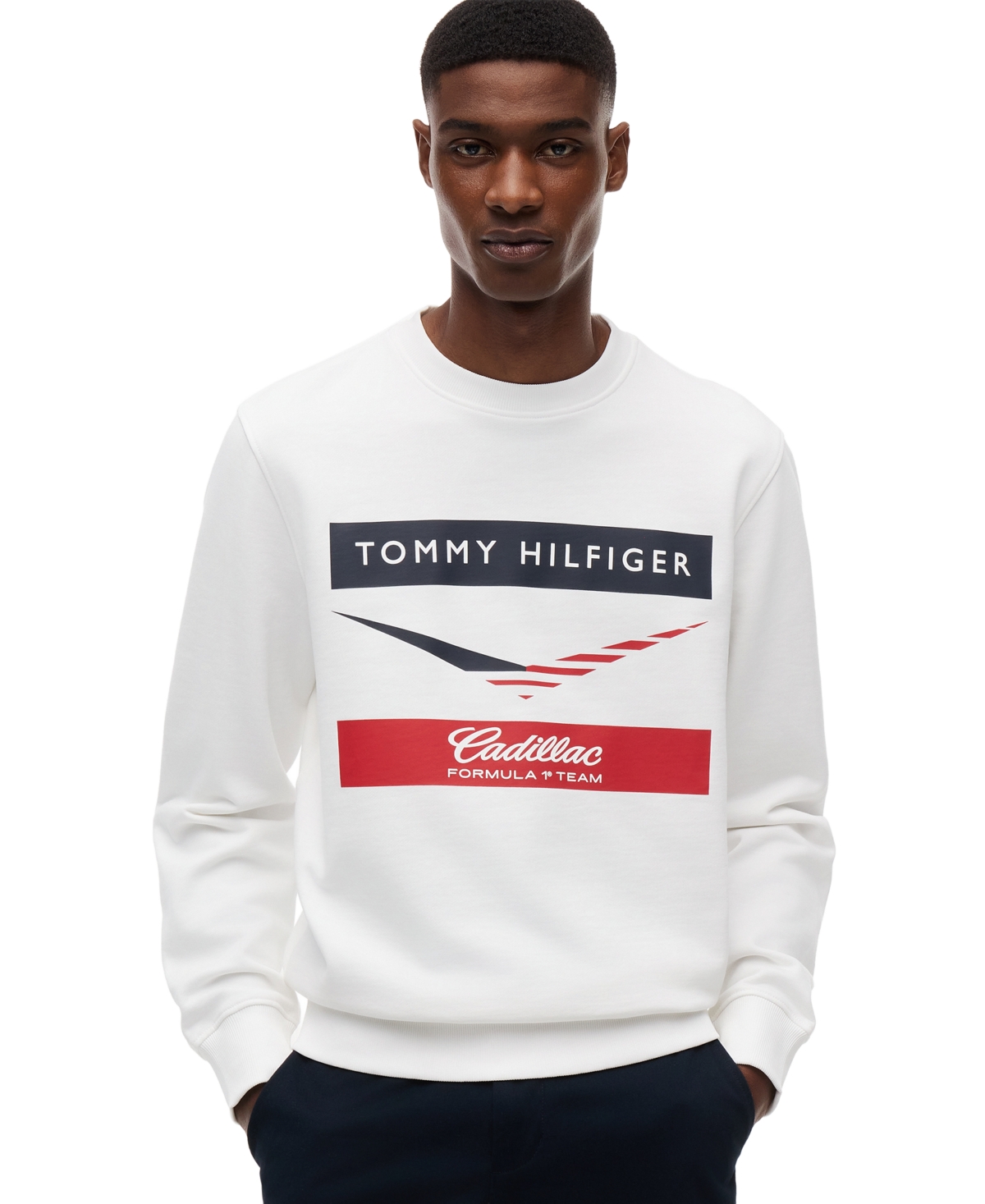Click here for Tommy Hilfiger Mens Chevron Logo Crewneck Sweatshi... prices