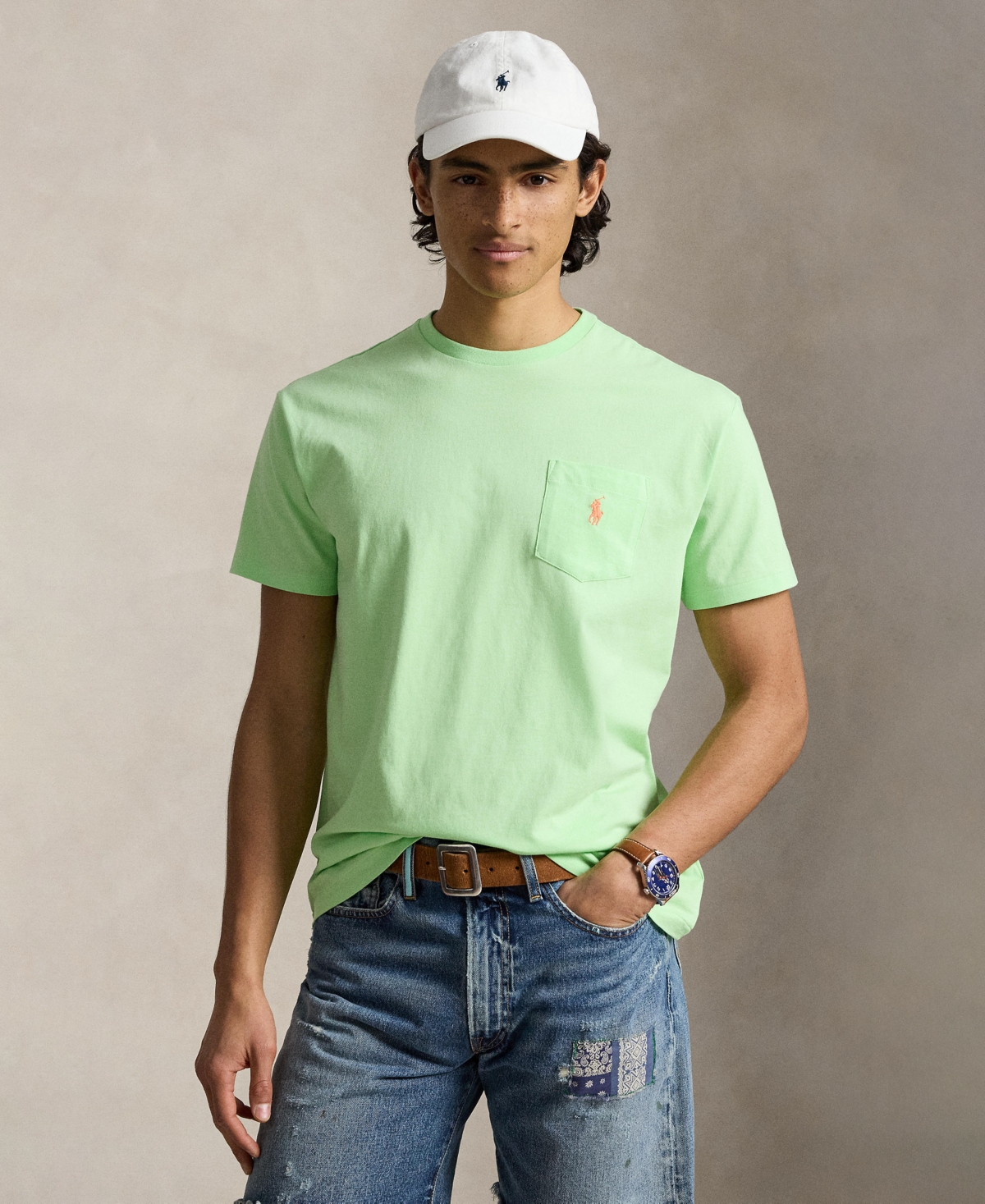 Click here for Polo Ralph Lauren Mens Classic-Fit Jersey Pocket T... prices