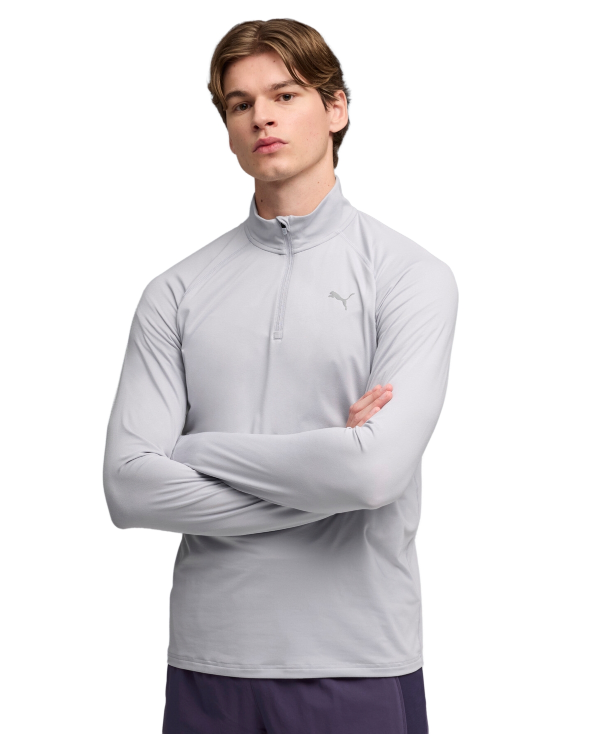 Click here for Puma Mens M Run Velocity Quarter-Zip T-Shirt - Vib... prices