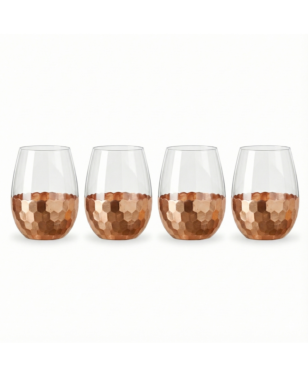 Click here for Jay Imports Daphne Copper Stemless Glasses  Set of... prices