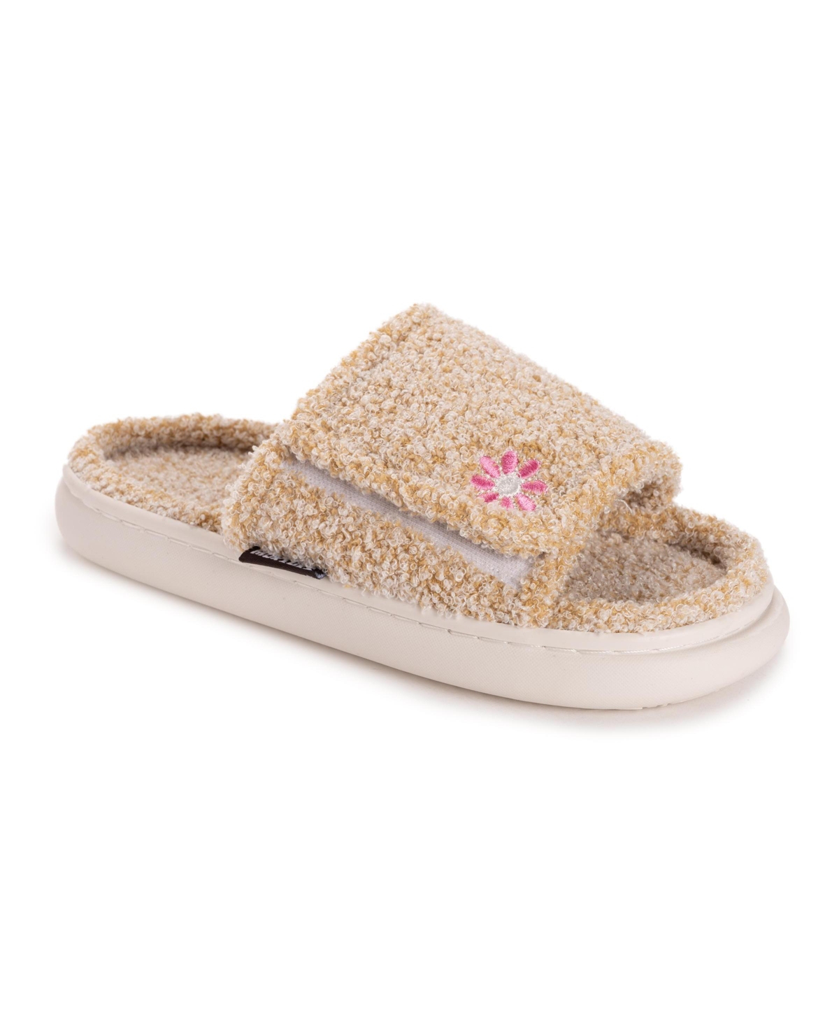 Click here for Muk Luks Womens Gael Slide Slipper - Tan daisy prices