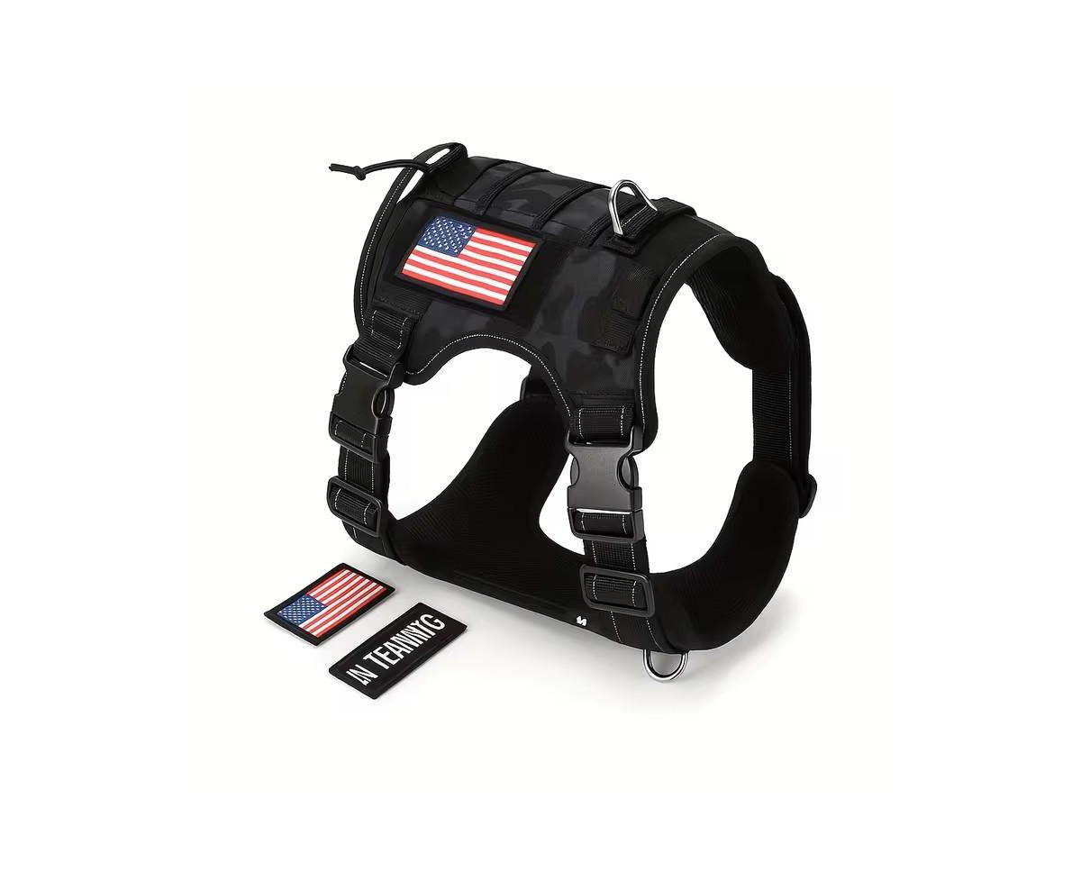 Click here for Dg-hrnss-blk Durable Tactical Dog Harness Breeds... prices