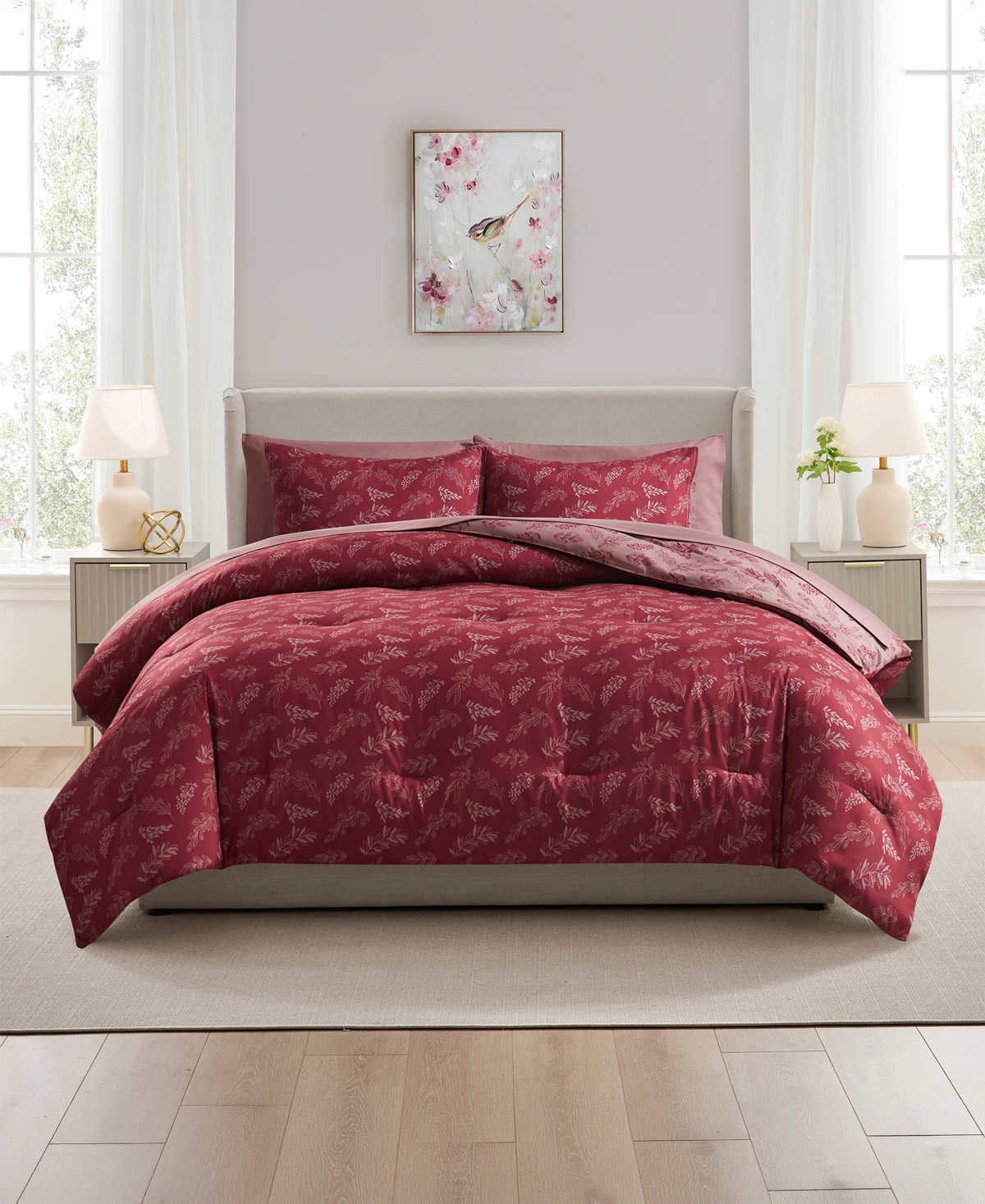 Click here for Nestl Luxury Soft Botanical Design 7-Pc. Comforter... prices