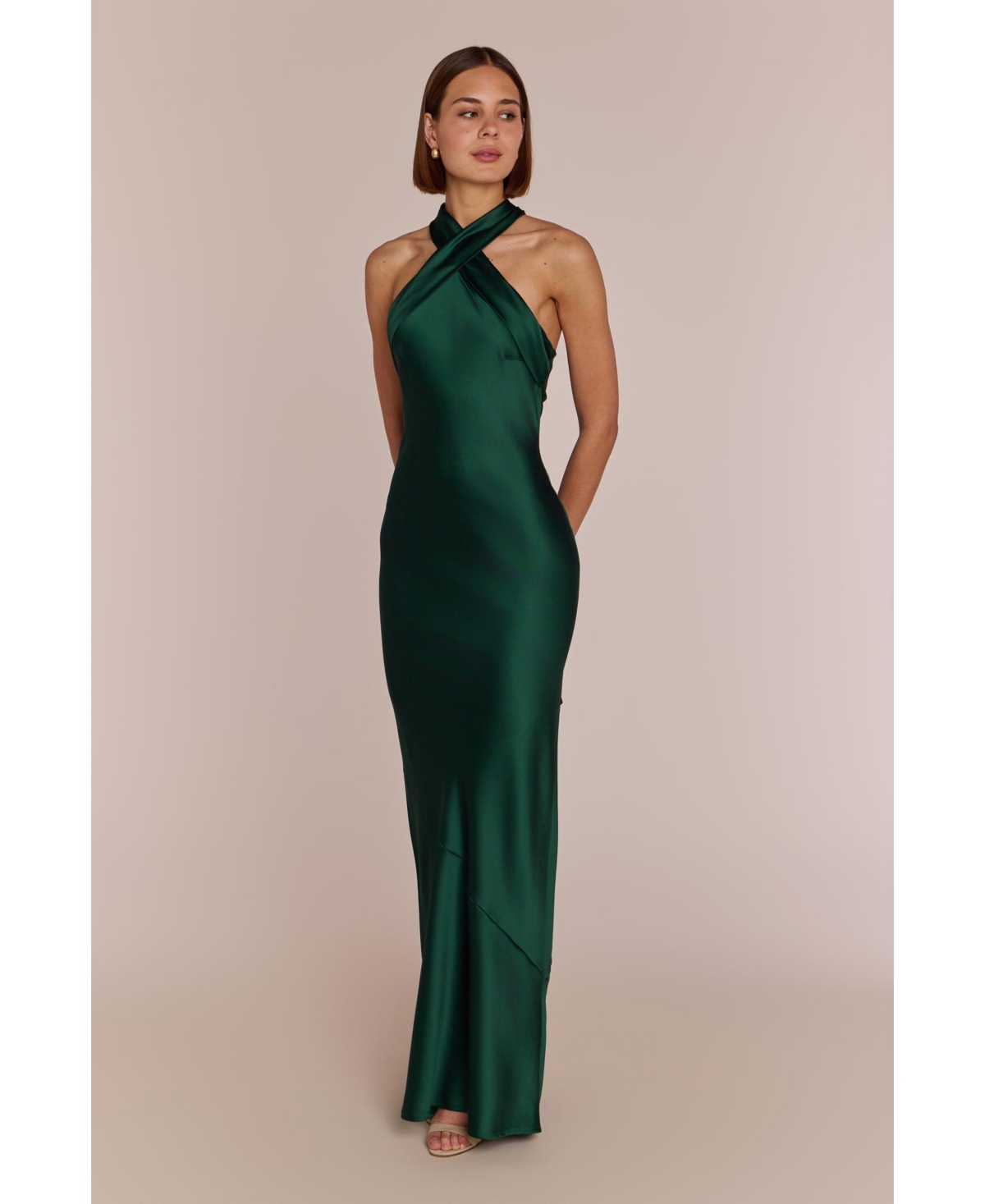 Click here for Rewritten Womens Roma Dress - Forest green prices