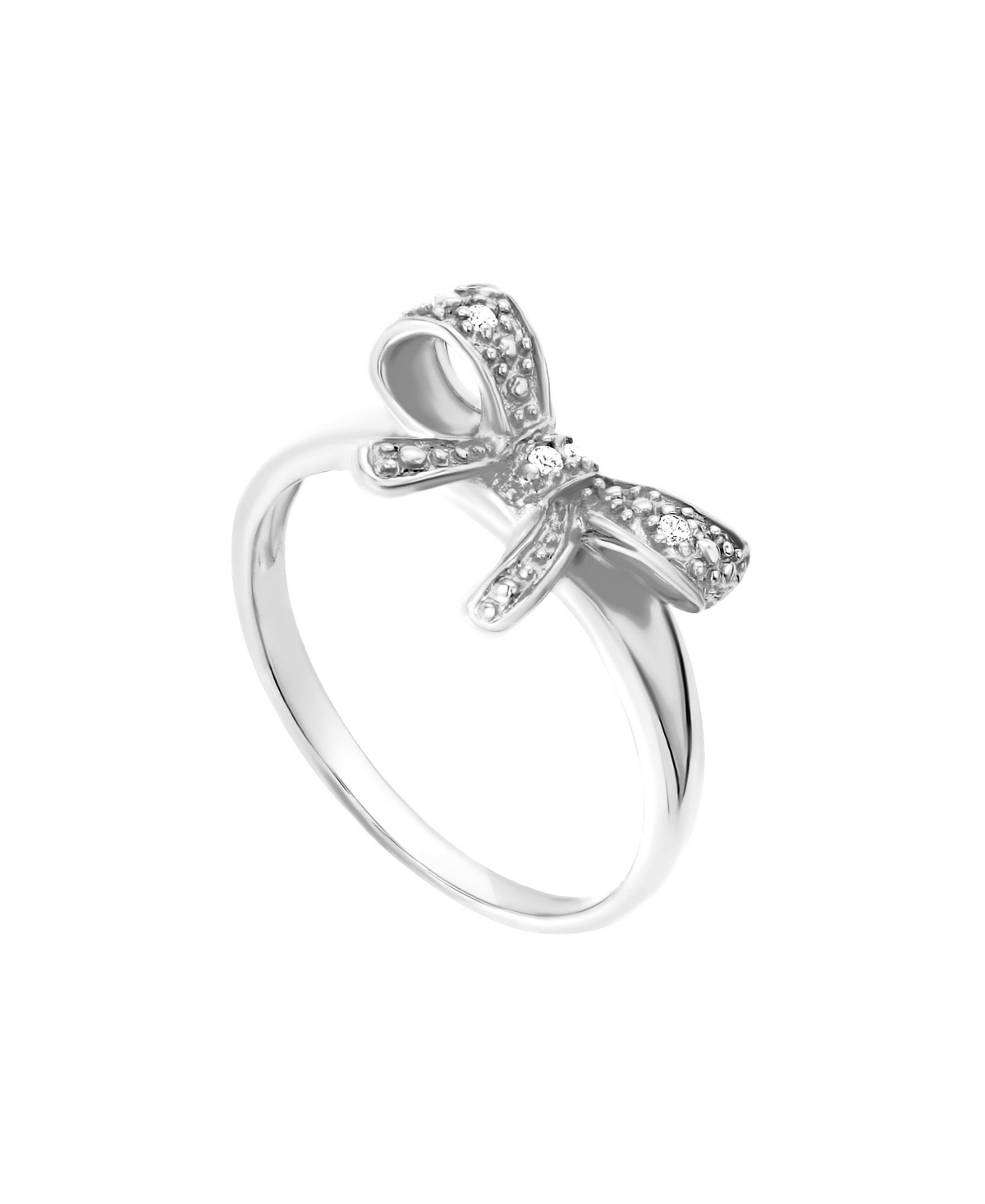 Click here for Macys Cubic Zirconia Pave Bow Ring - Gold prices