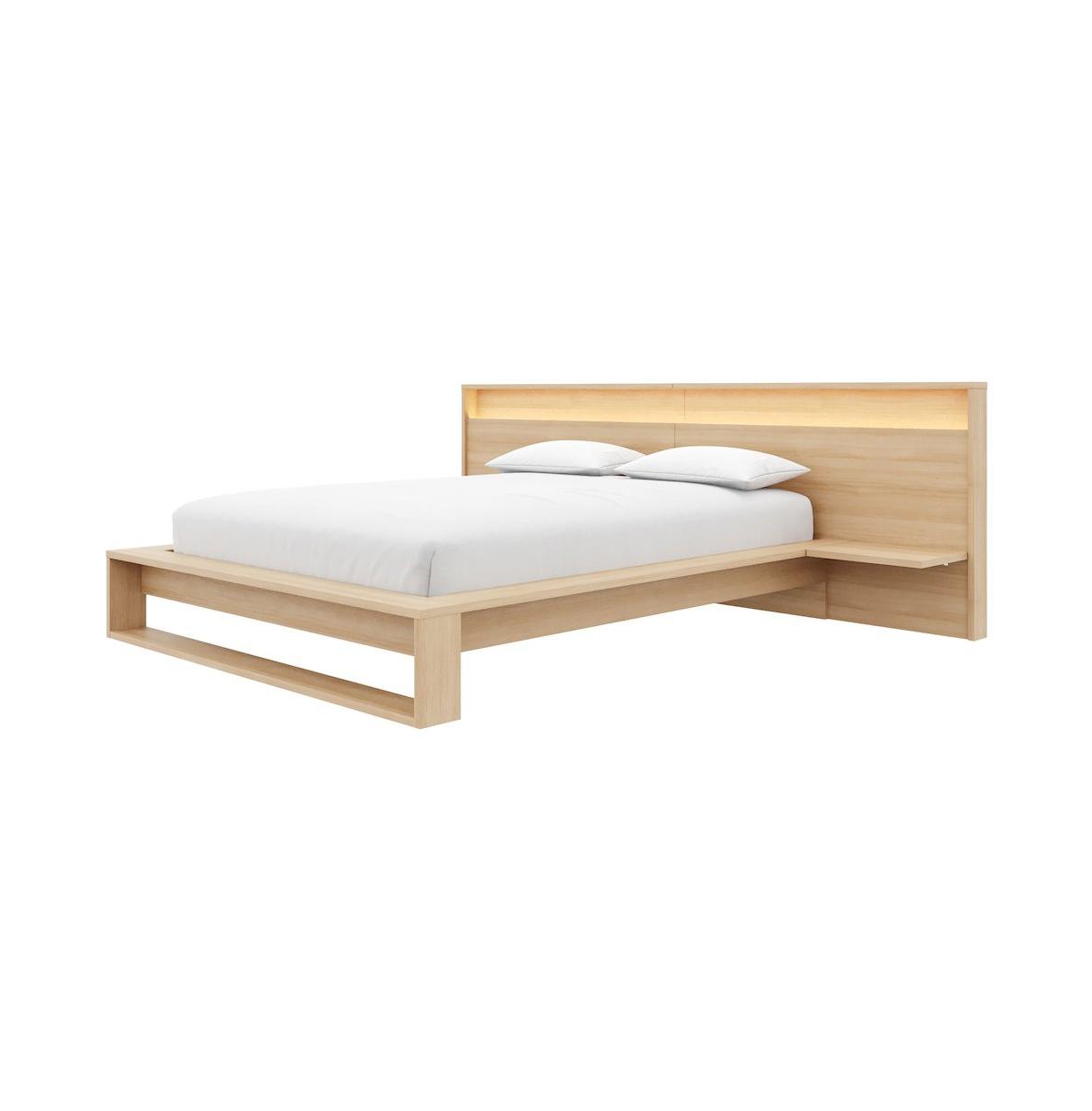 Click here for Nexera Lido Slatted Bedframe with Wide Headboard w... prices