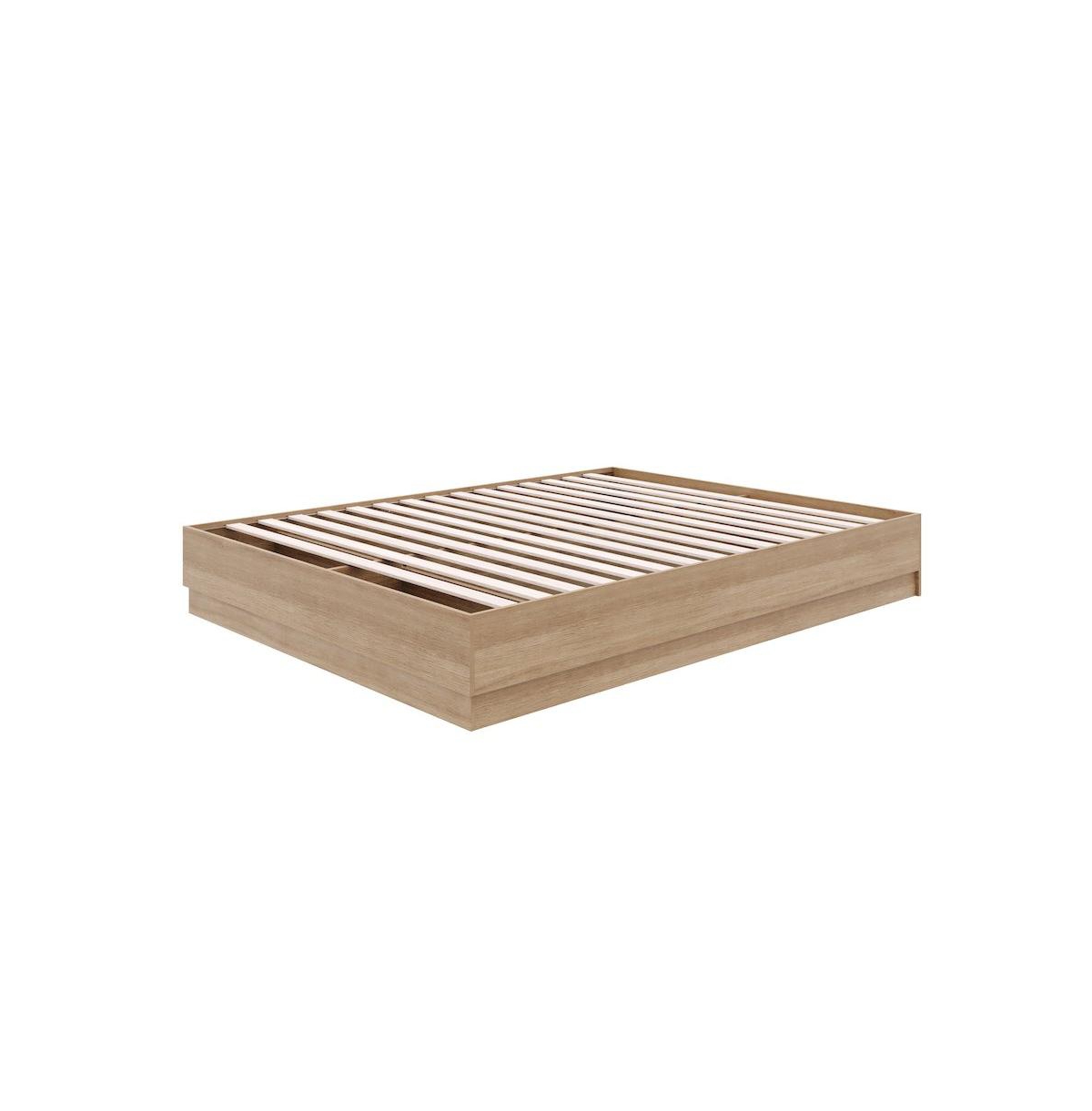 Click here for Nexera Milano Platform Bed Frame - Brown oak prices