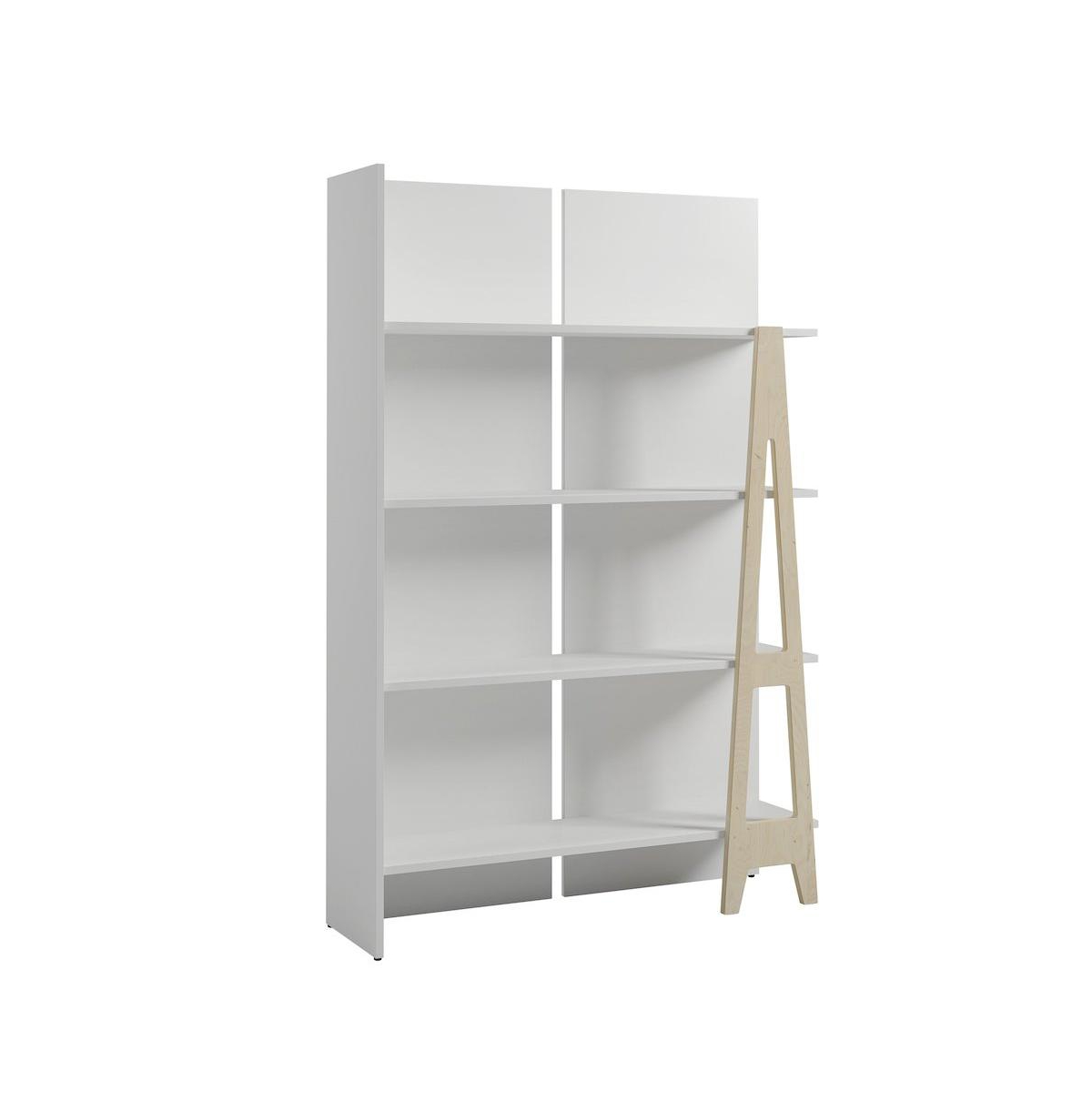 Click here for Nexera 4 Tier Ladder Bookshelf. - White prices