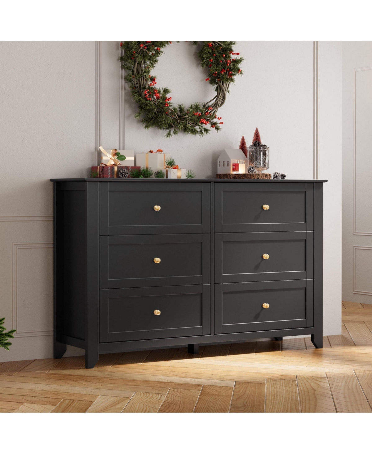 Click here for gaomon Modern 6 Drawer Dresser for Bedroom  54... prices