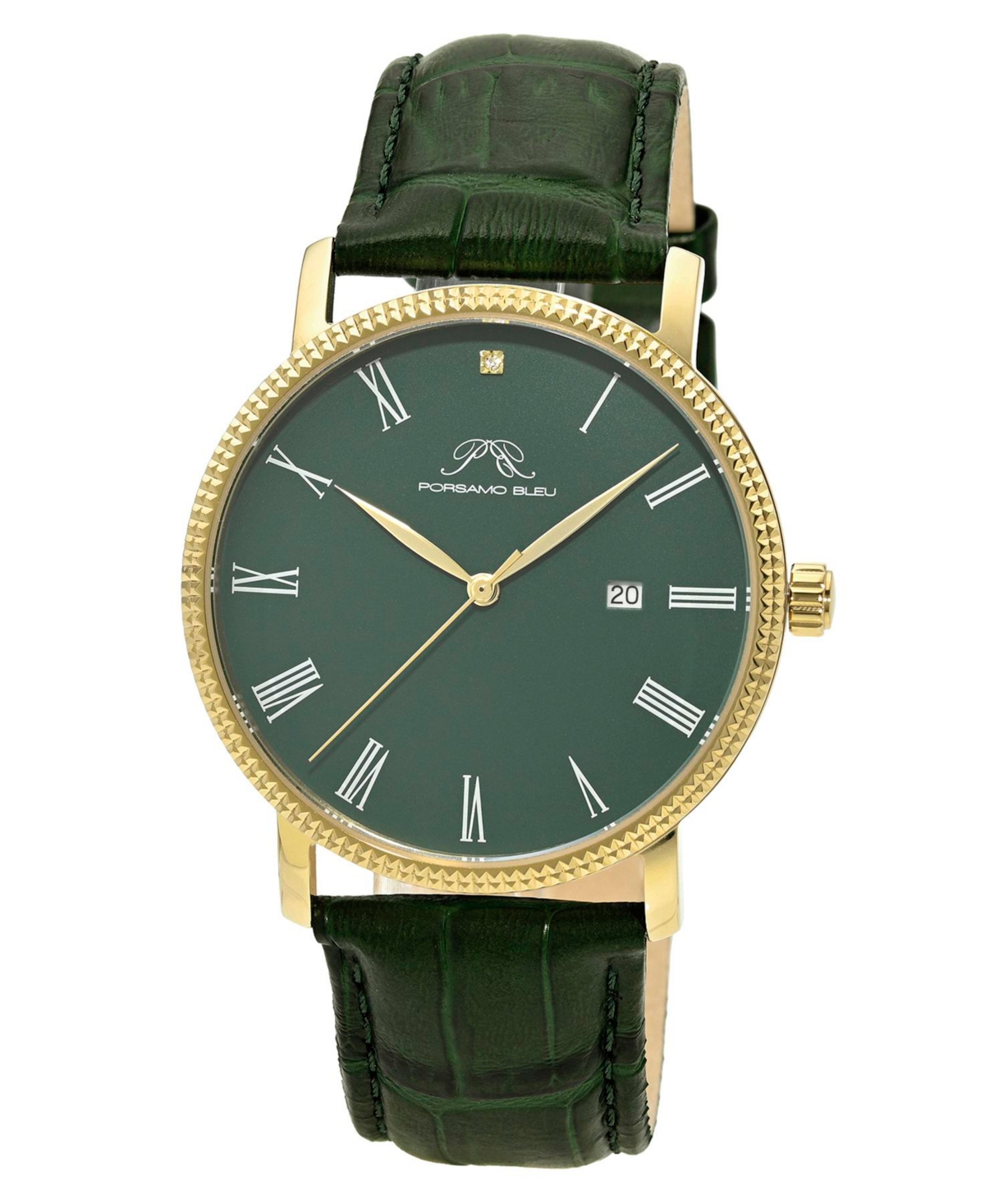 Click here for Porsamo Bleu Mens Veritas 1 Genuine Leather Band W... prices