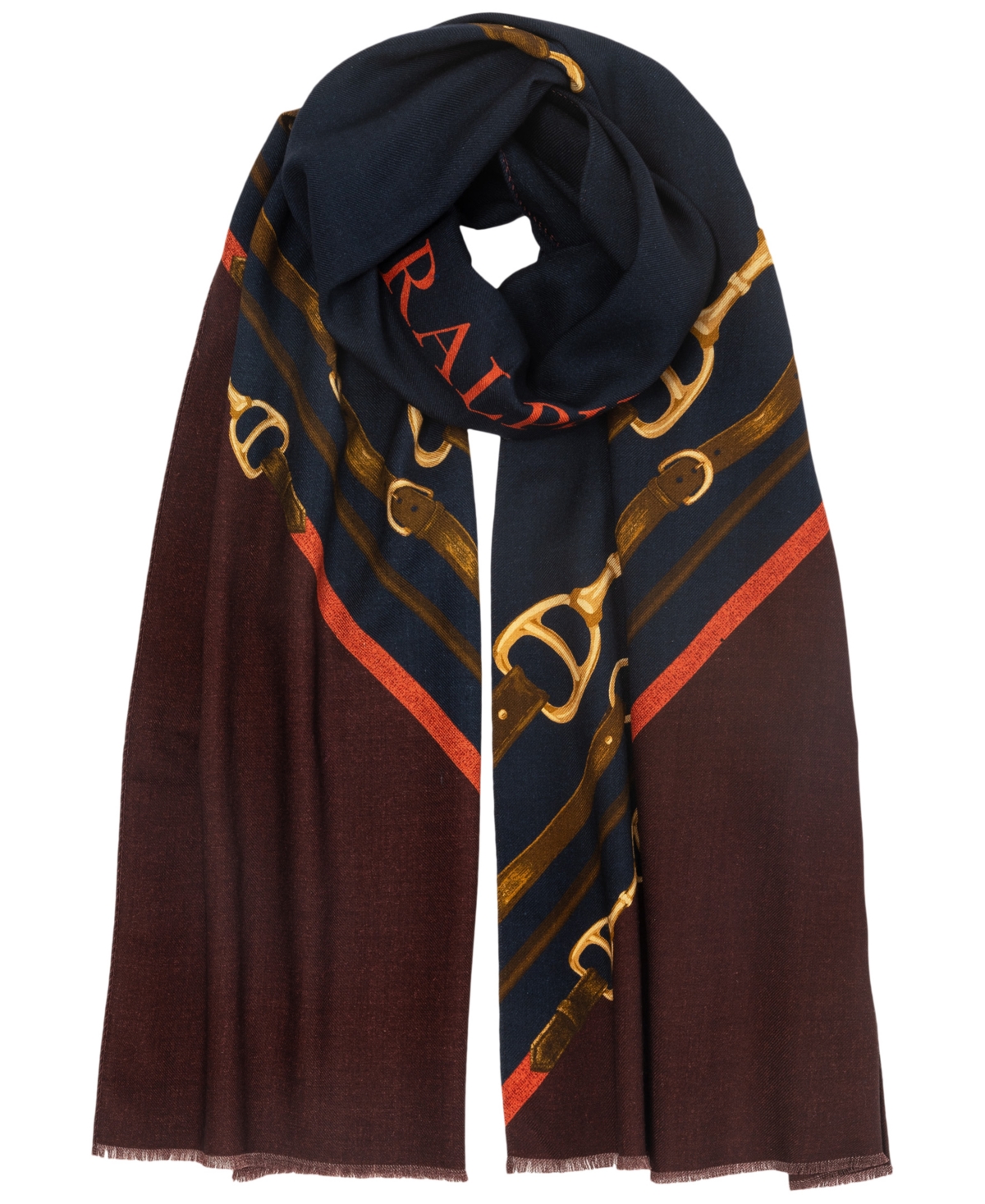 Click here for Lauren Ralph Lauren Diagonal Belting Oblong Scarf... prices