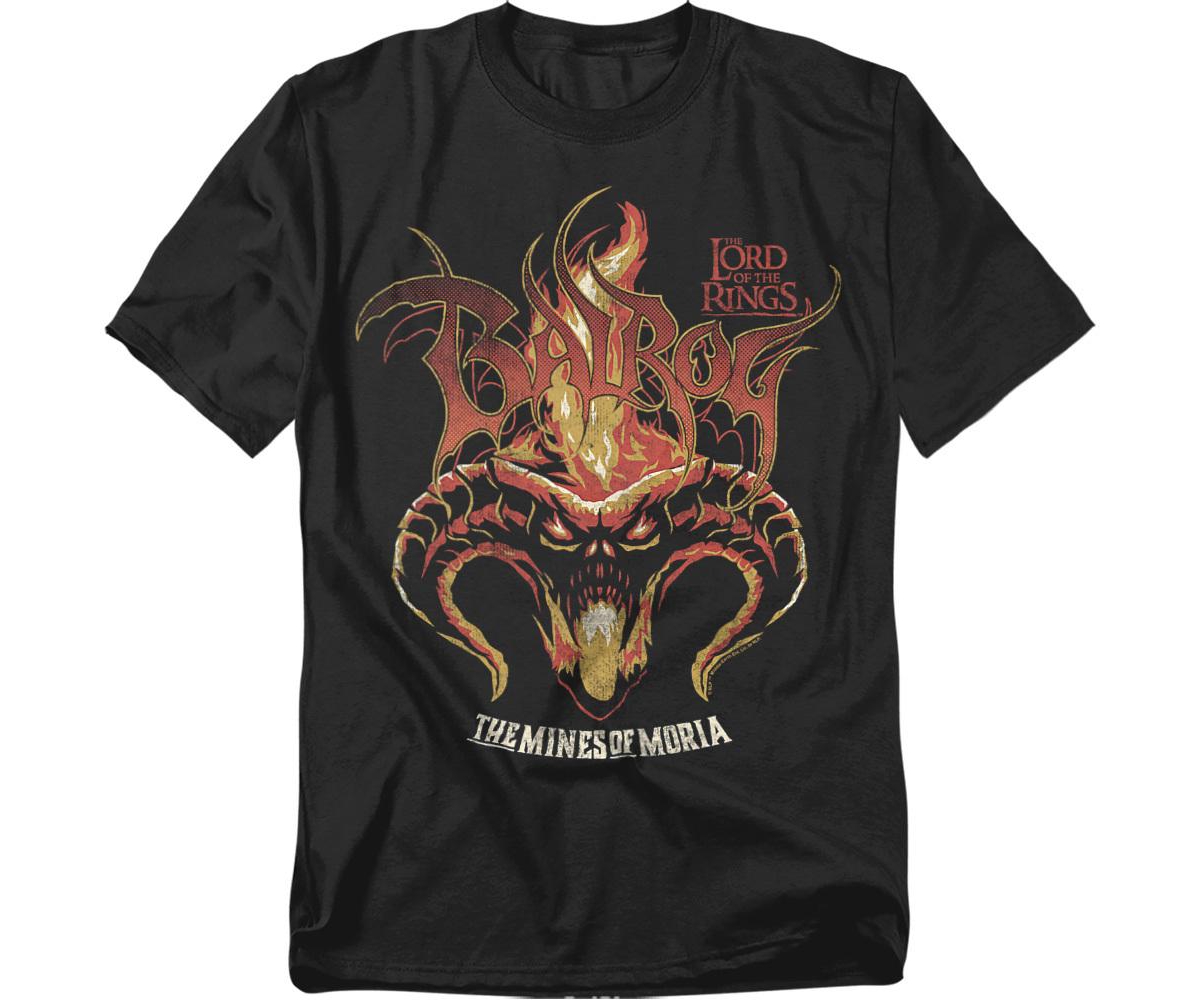Click here for Lord Of The Rings Mens Moria Balrog Flames T-Shirt... prices