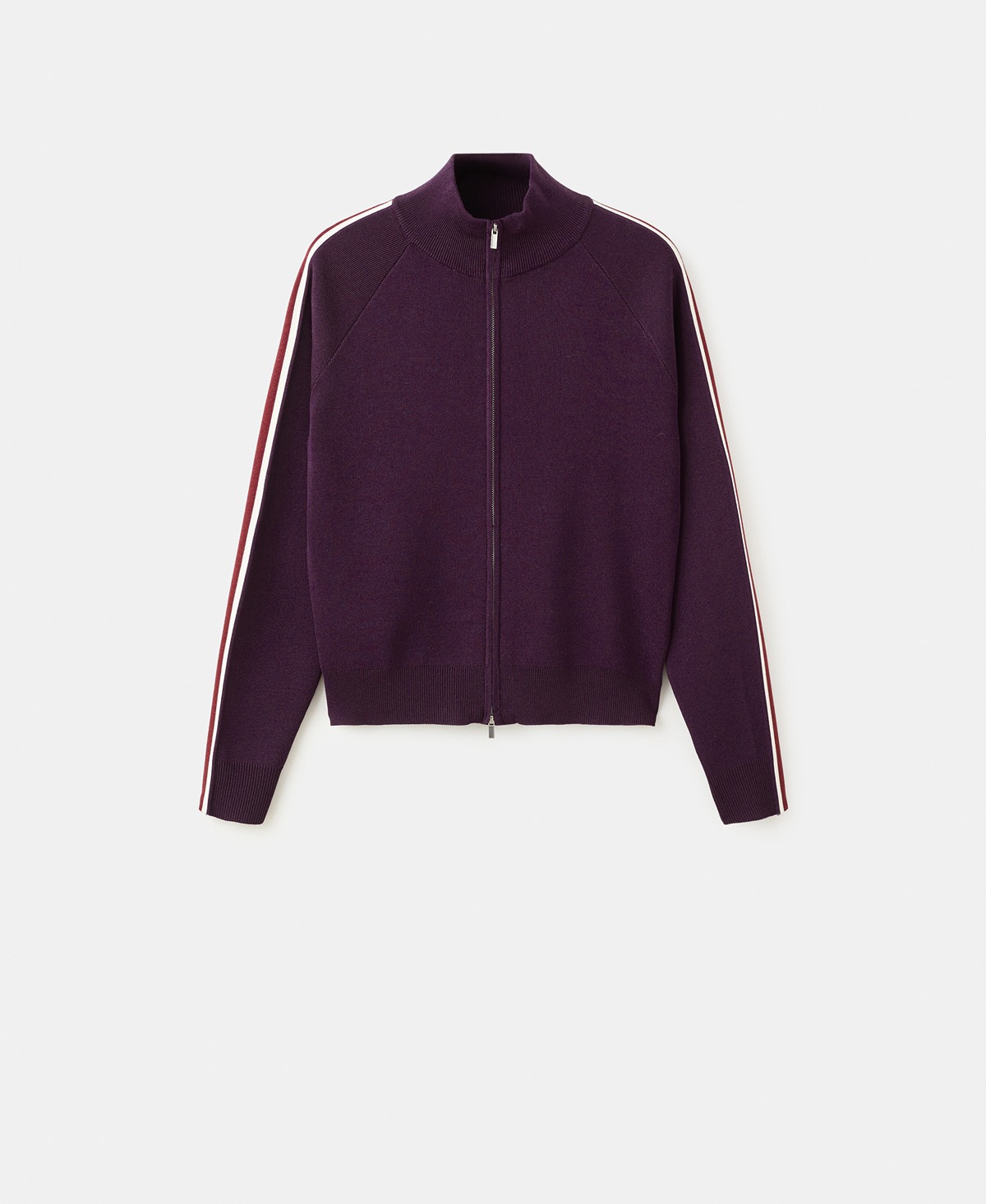 Click here for Mango Womens Contrast Stripe Zip Cardigan Sweater... prices