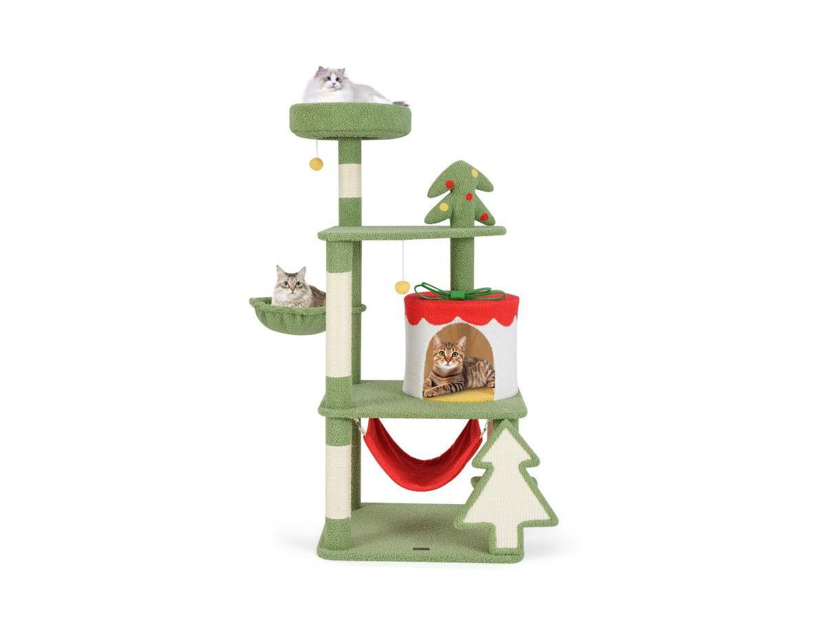 Click here for Aostirmotor Christmas Cat Tree with Sisal Scratchi... prices