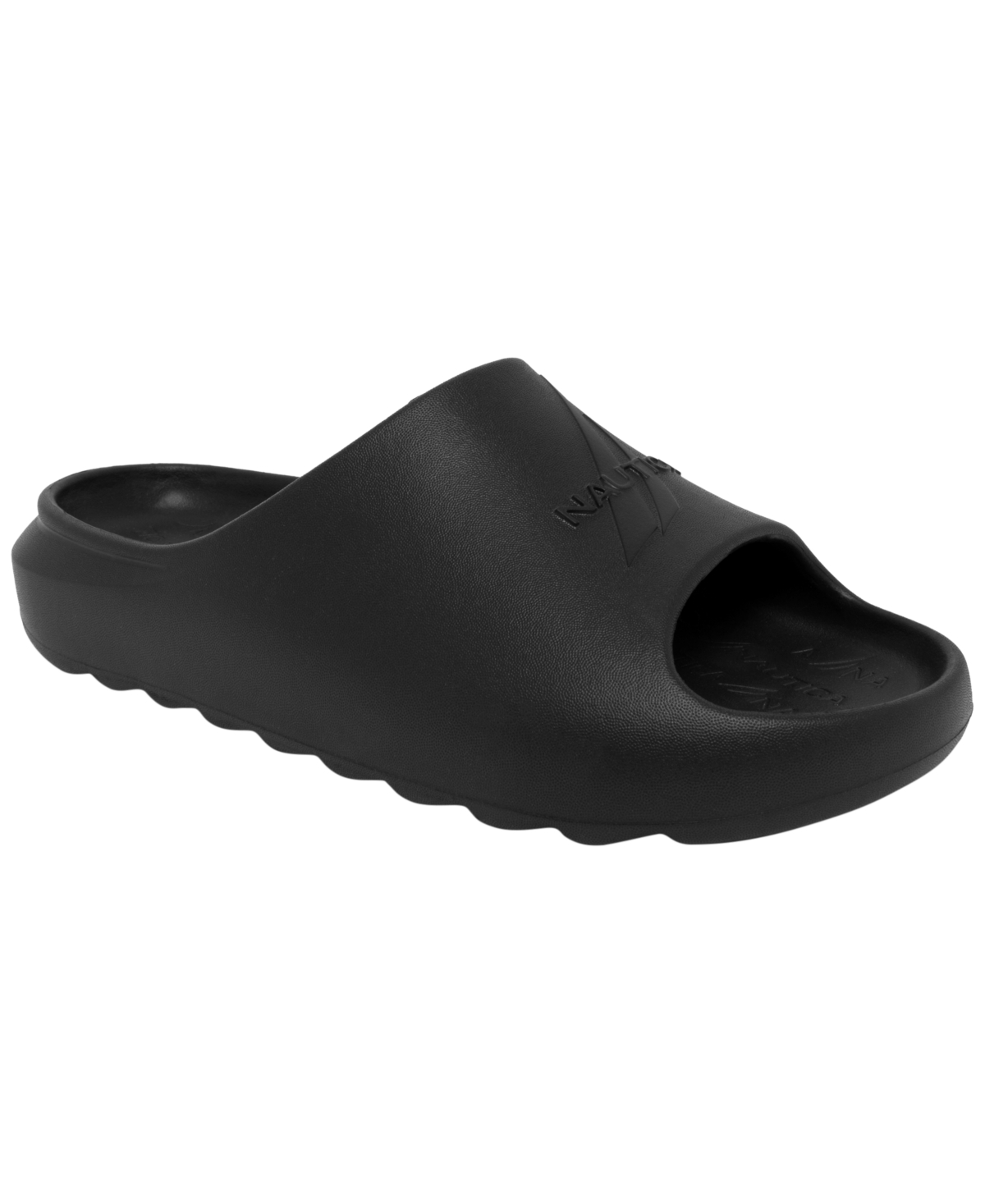 Click here for Nautica Mens Ledger Slip-on Pool Slide Sandals - B... prices