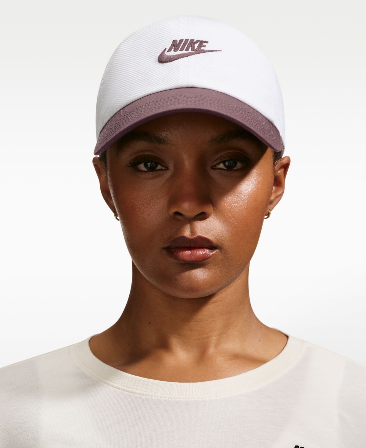 Click here for Nike Unisex Club Logo Embroidered Cap - White/Tatt... prices