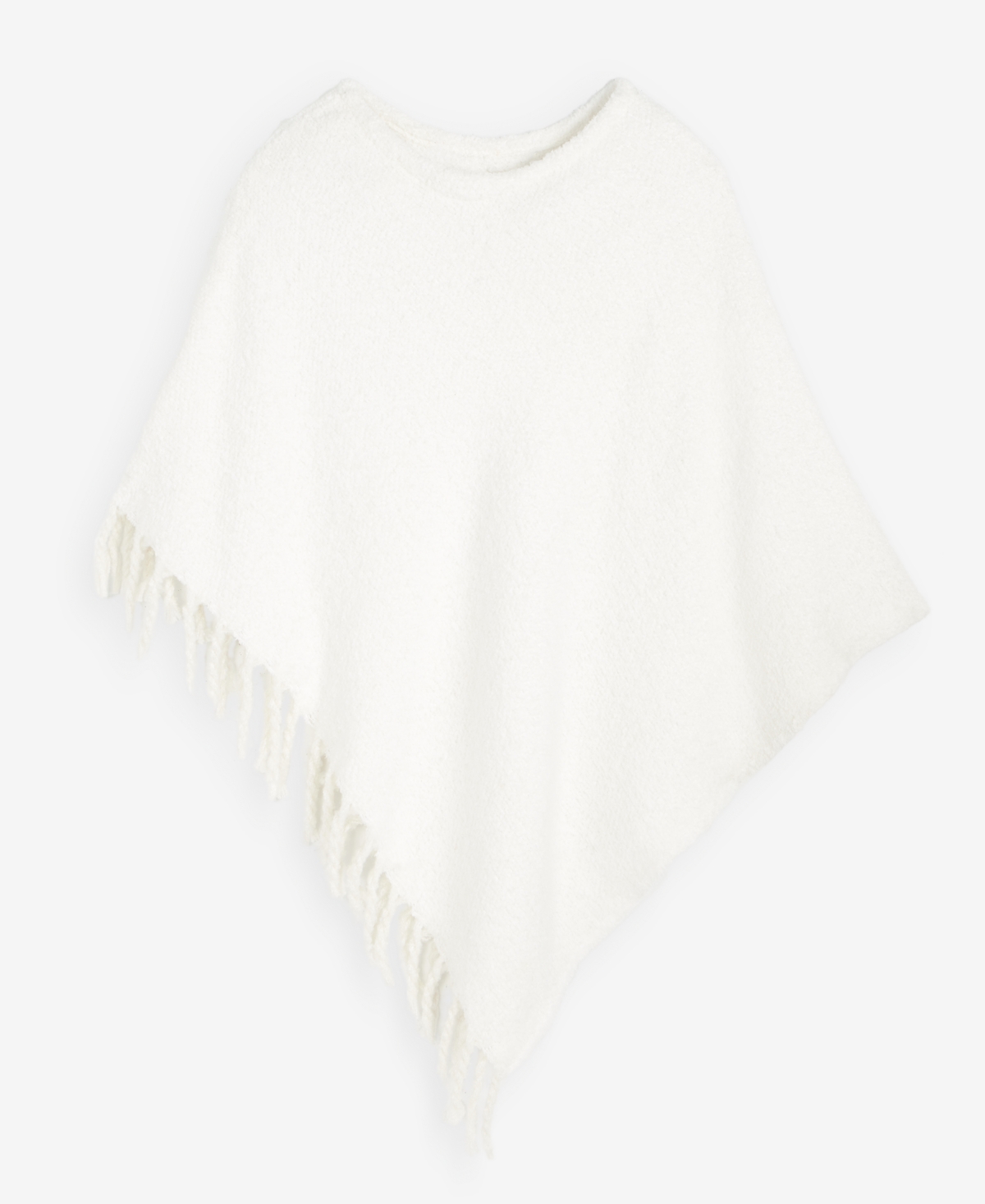 Click here for Fraas Womens Boucle Fringe-Trim Poncho - Ivory prices