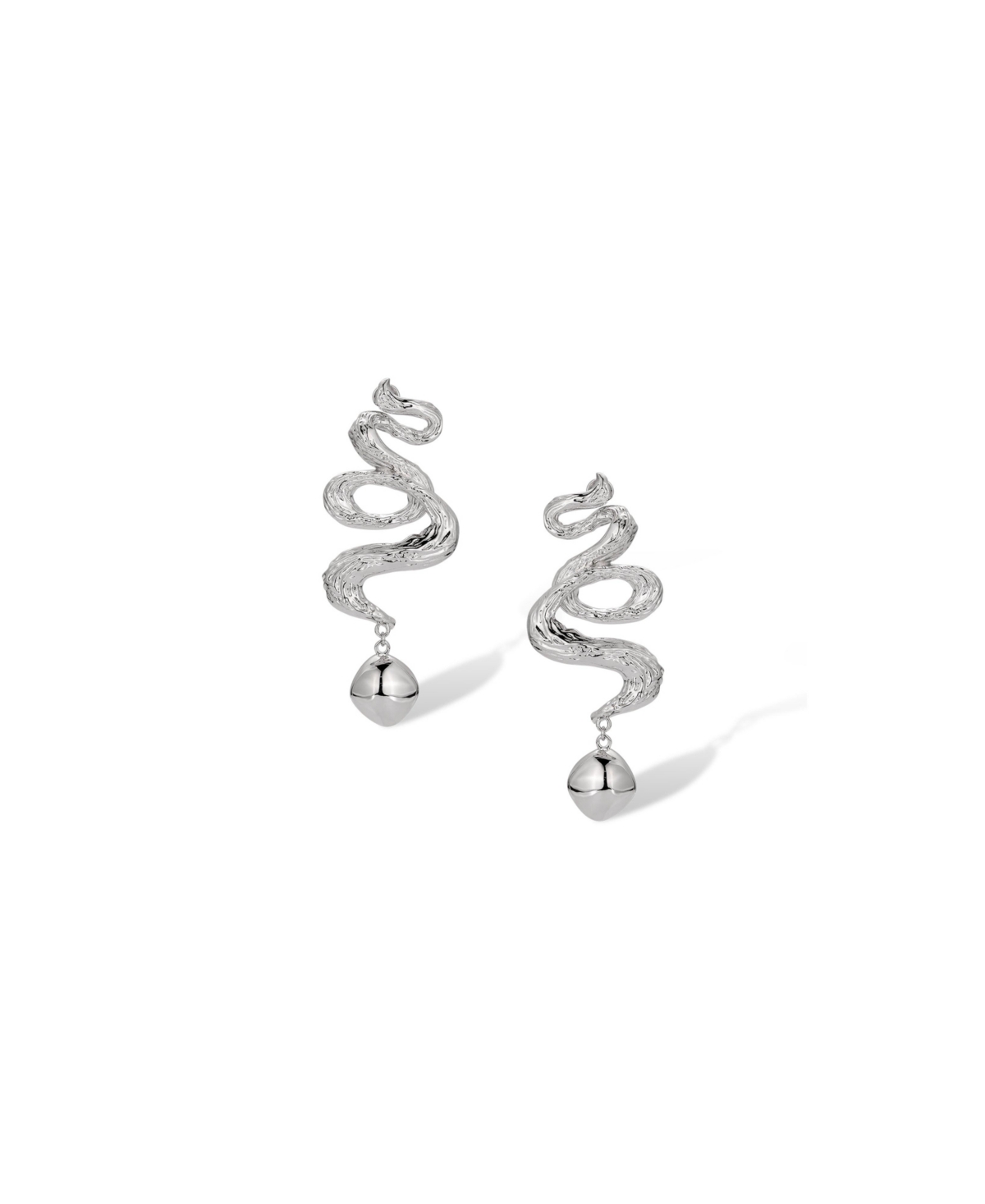 Click here for Retro Chic Wave Earrings - Silver prices