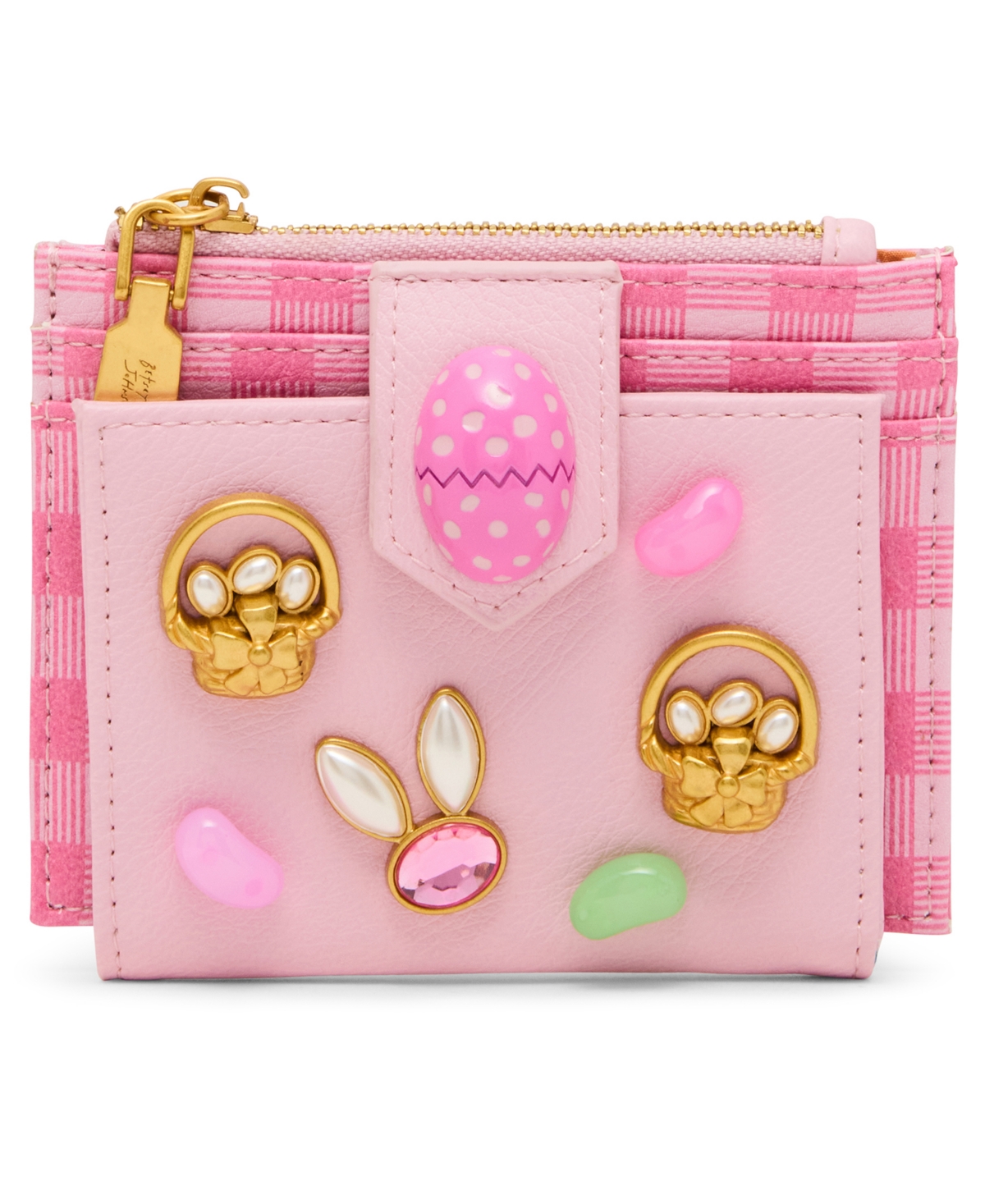 Click here for Betsey Johnson Skull Boss Trifold Wallet - Pink Mu... prices