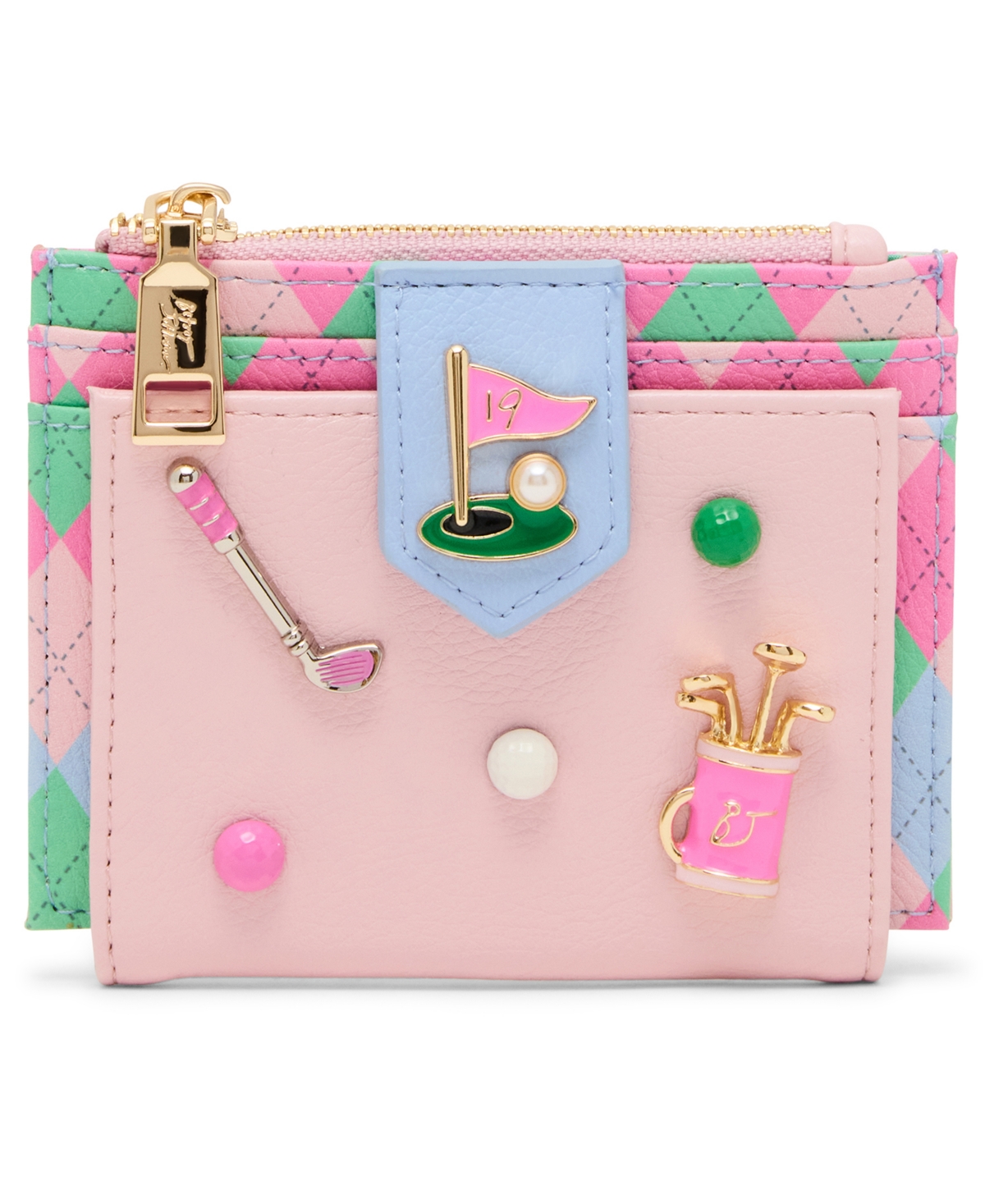 Click here for Betsey Johnson Skull Boss Trifold Wallet - Pink Mu... prices