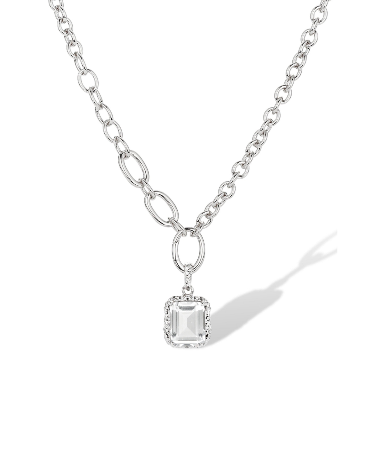 Click here for Retro Chic Crystal Lava Necklace - Crystal clear prices