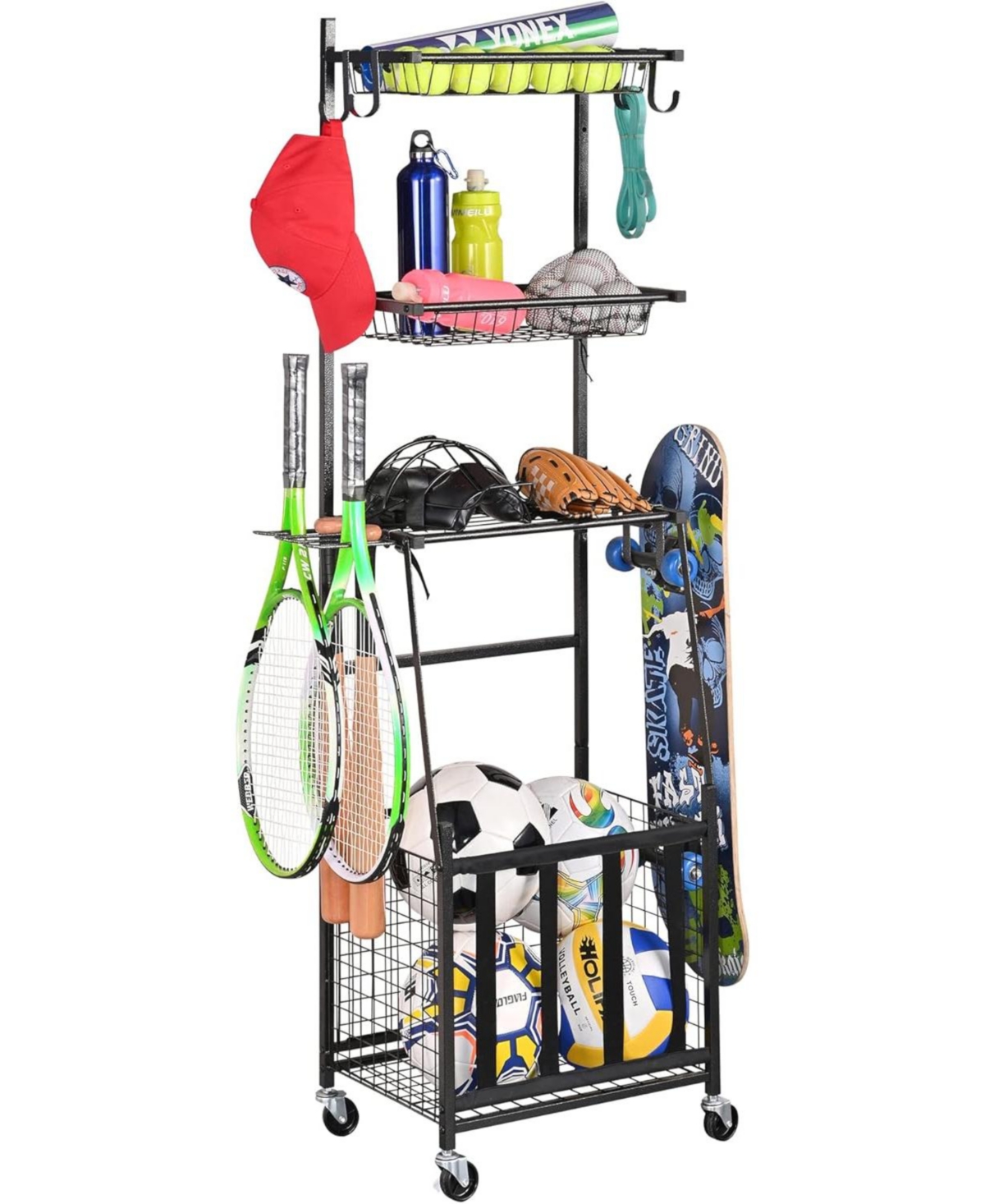 Click here for Mythinglogic 4-Tier Sports Equipment Storage Organ... prices